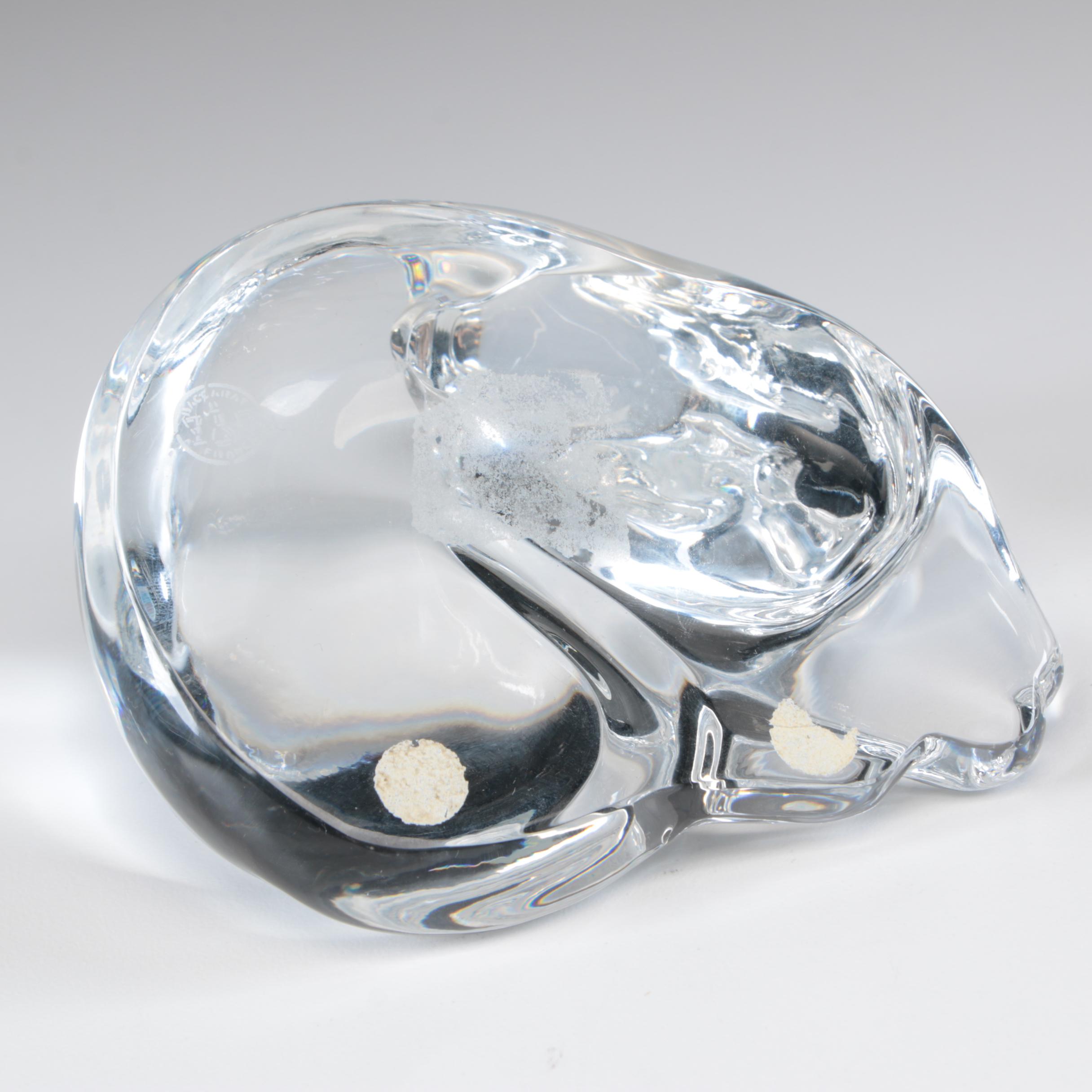 Baccarat Crystal Cat Paperweight | EBTH