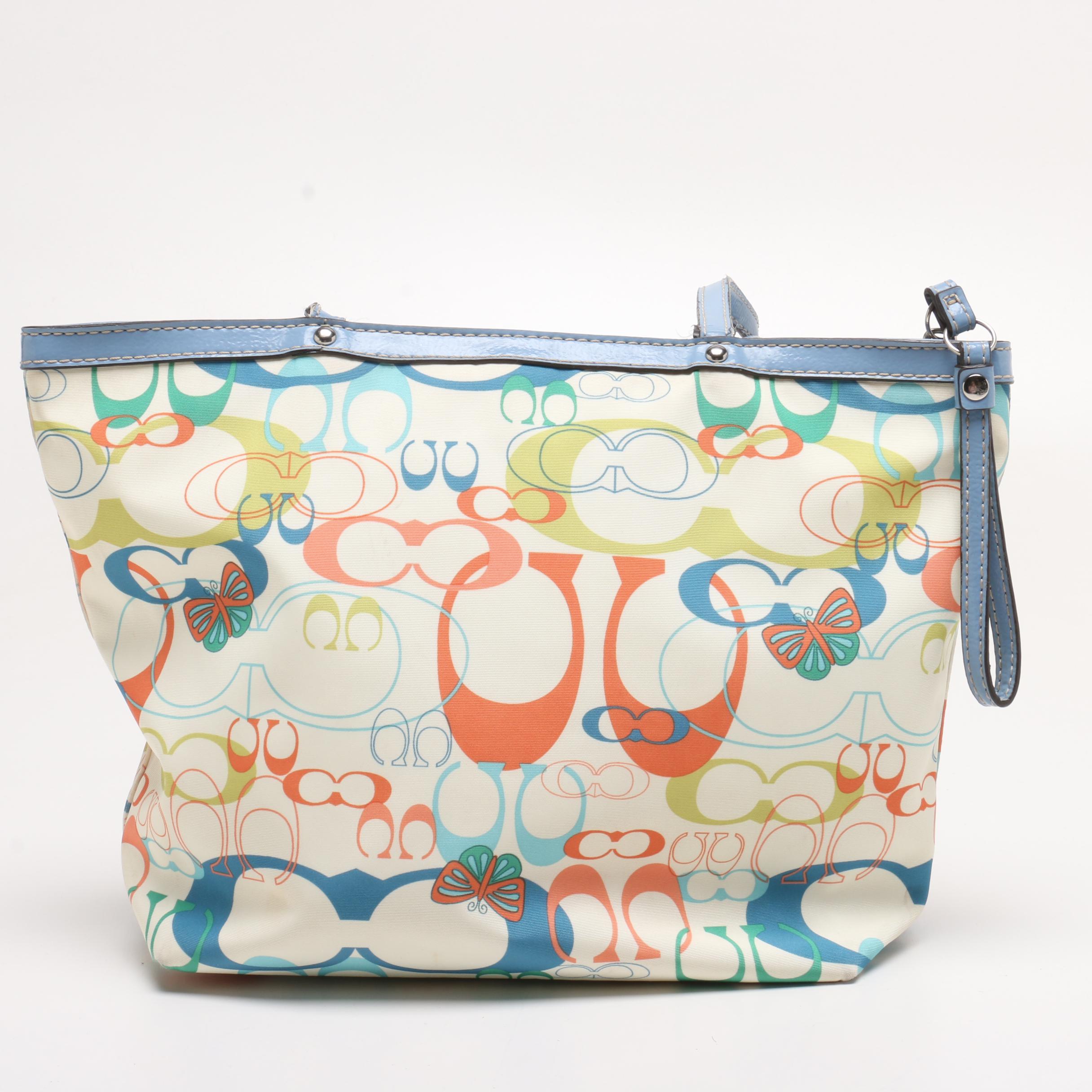 Coach Beach Multi Stripe East West Tote and Other Coach and Brighton ...