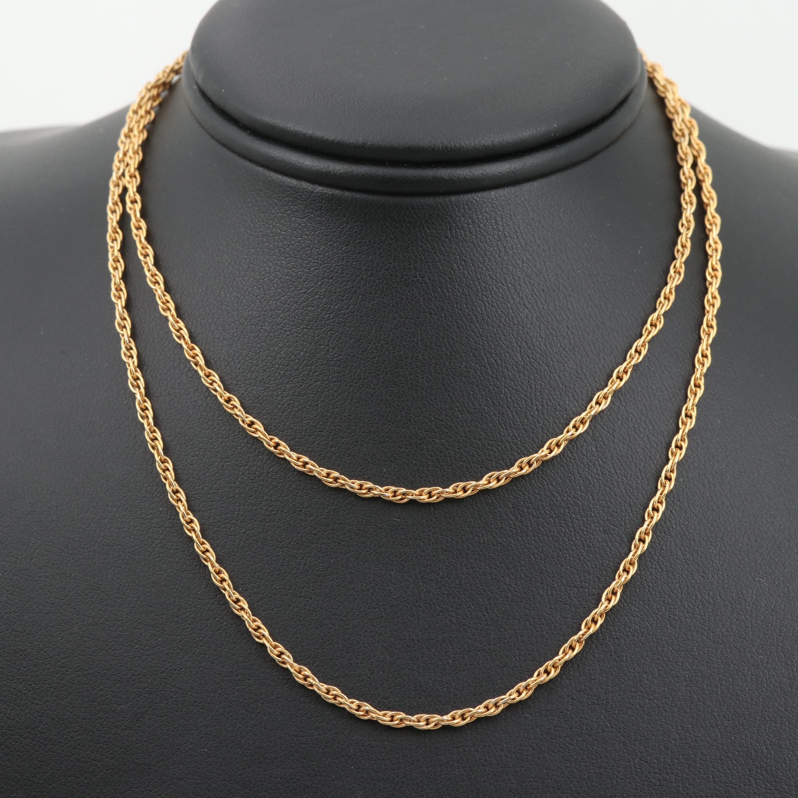 Gold Filled Foxtail Chain Necklace | EBTH