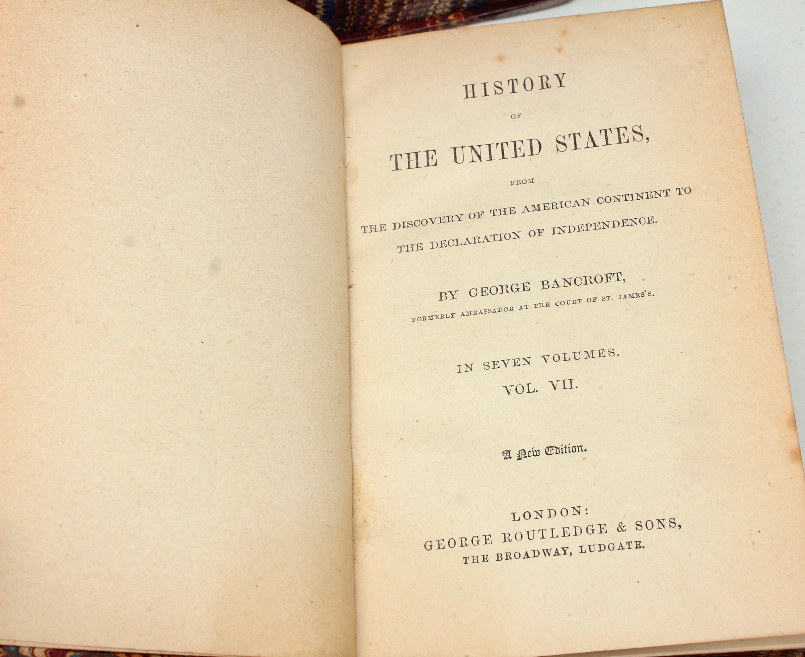 "History of the United States" 7 Volume Set by George Bancroft | EBTH