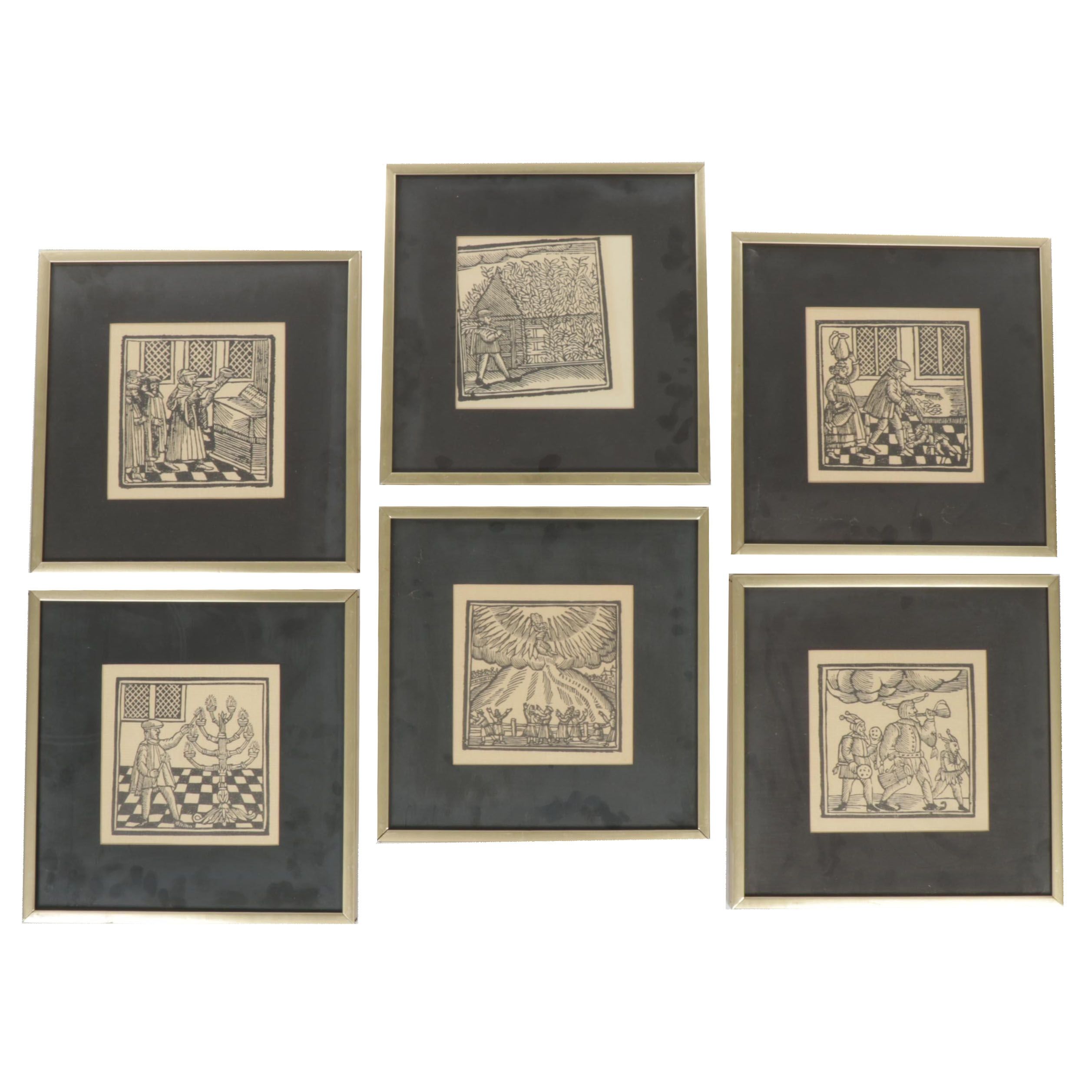 Woodblock Illustration after Medieval Jewish Religious Scenes | EBTH