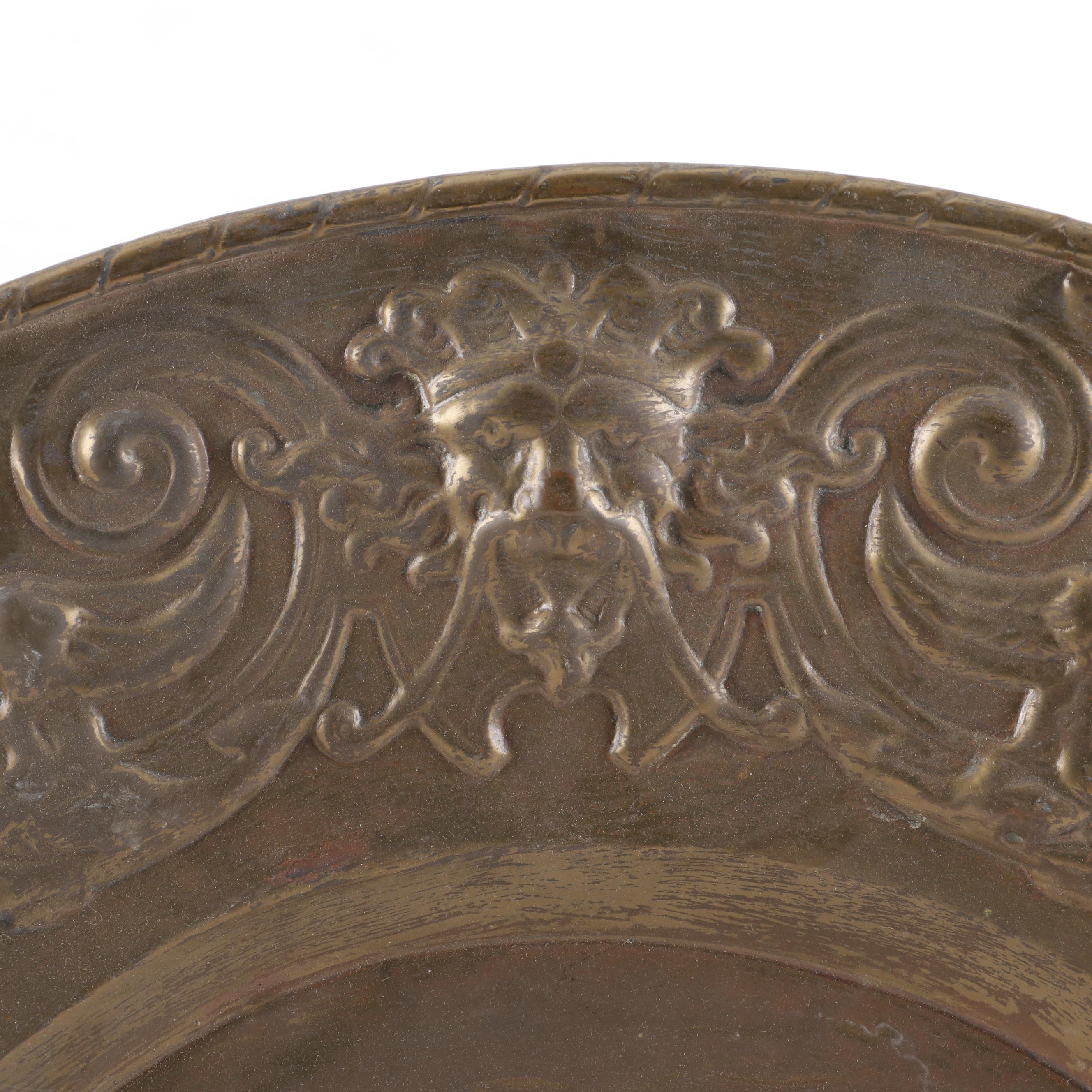 Repousse Brass Wall Hangings Depicting Tavern and Ancient Roman Scenes ...