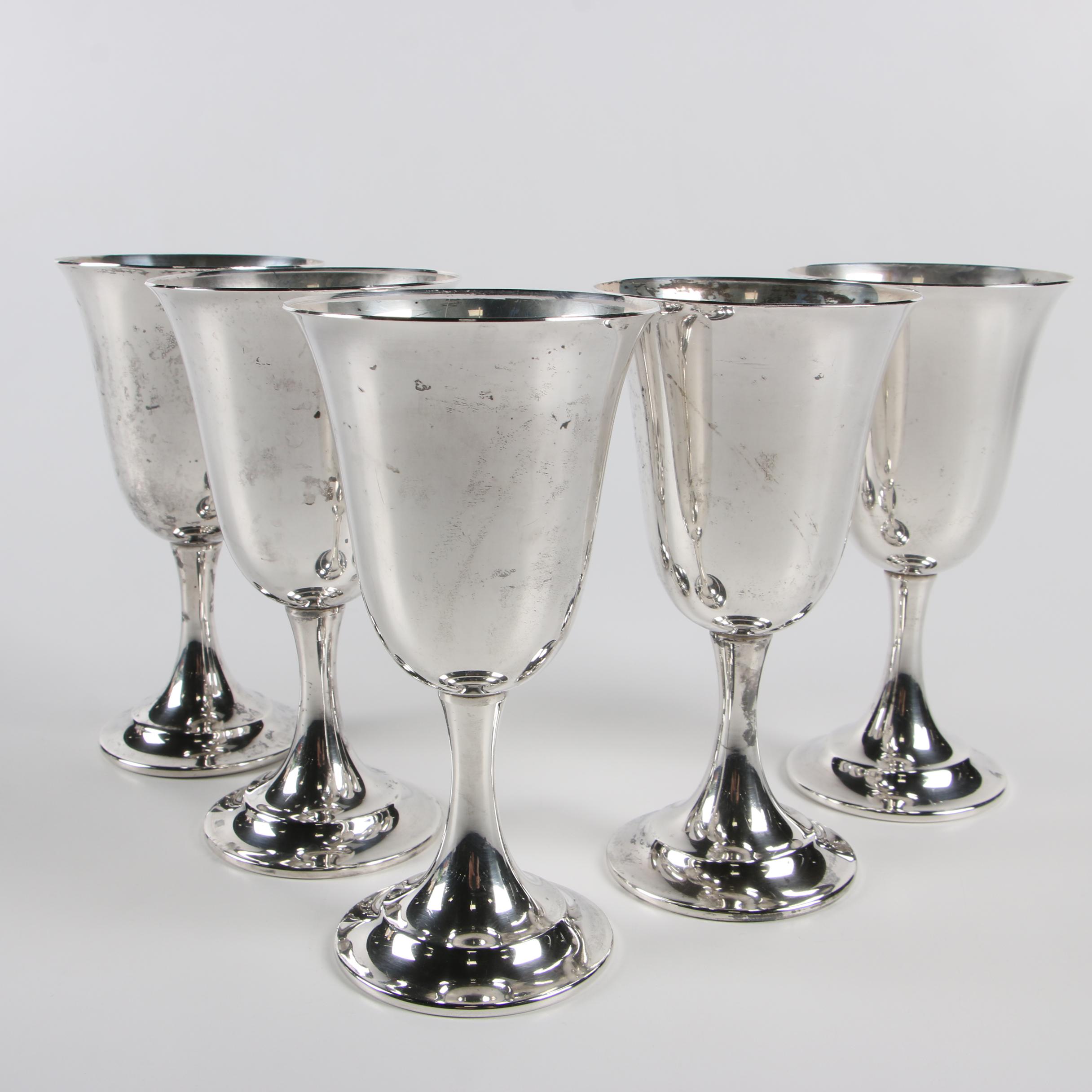 International Silver Co. "Lord Saybrook" Sterling Water Goblets | EBTH