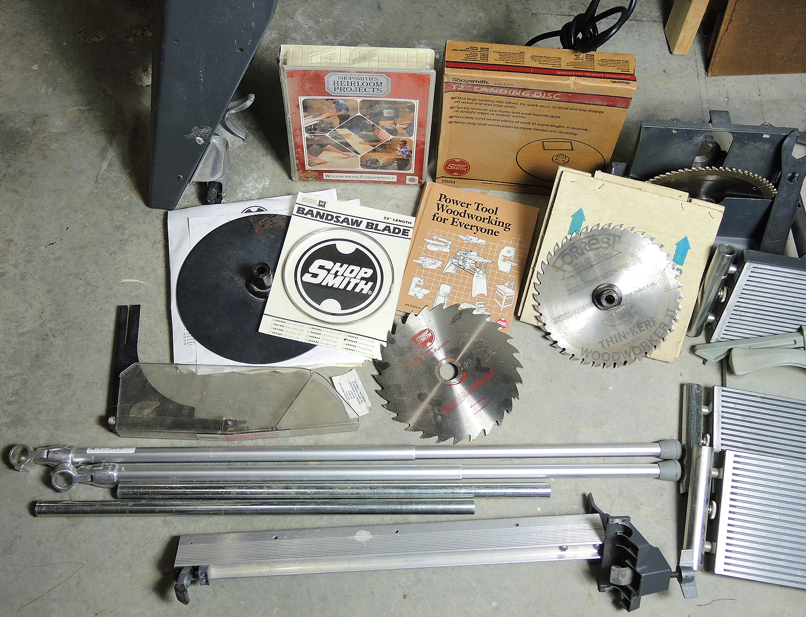 ShopSmith Band Saw, Lathe, Table Saw, Horizontal Boring Drill and ...
