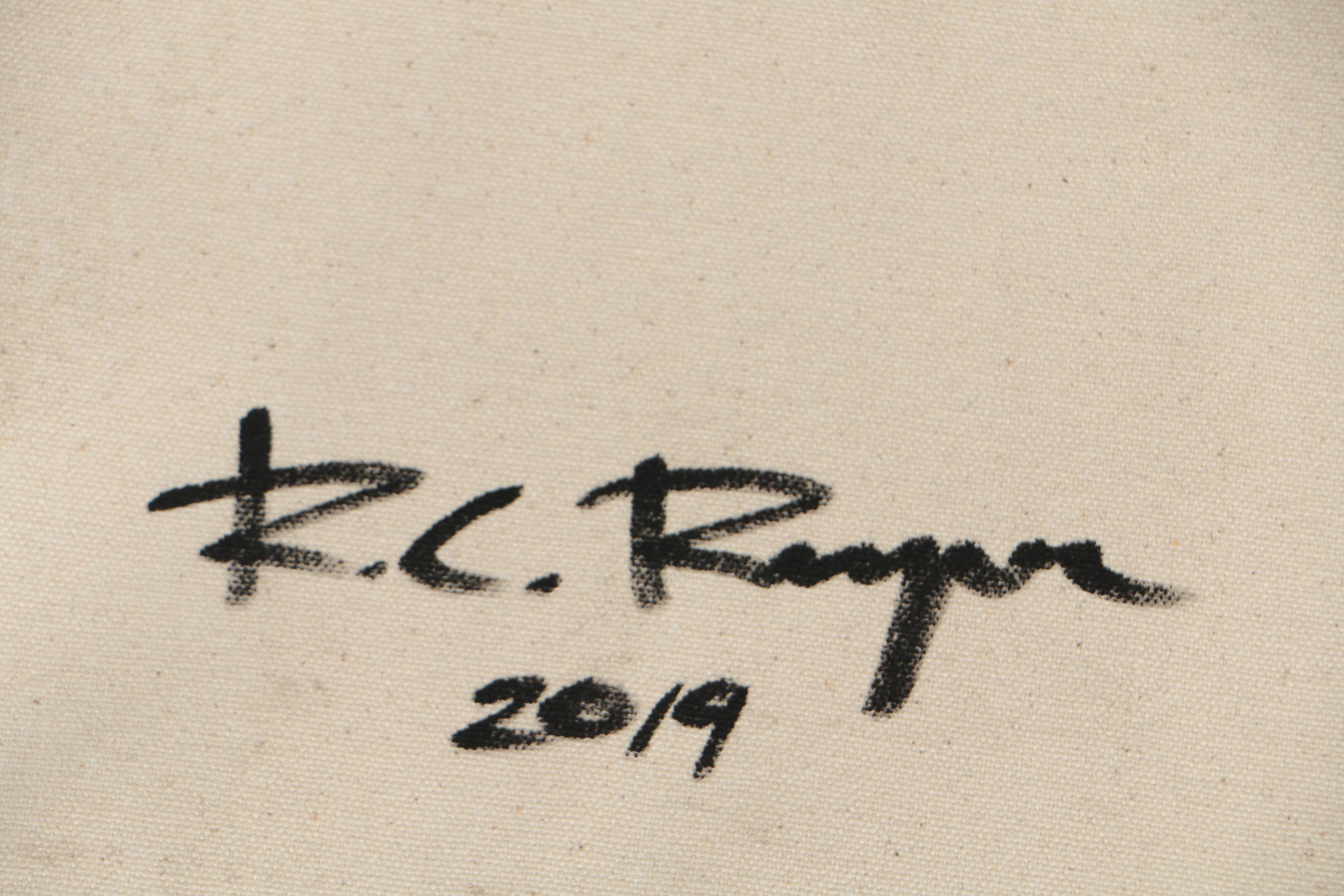 R.C. Raynor Mixed Media Graffiti Style Painting | EBTH