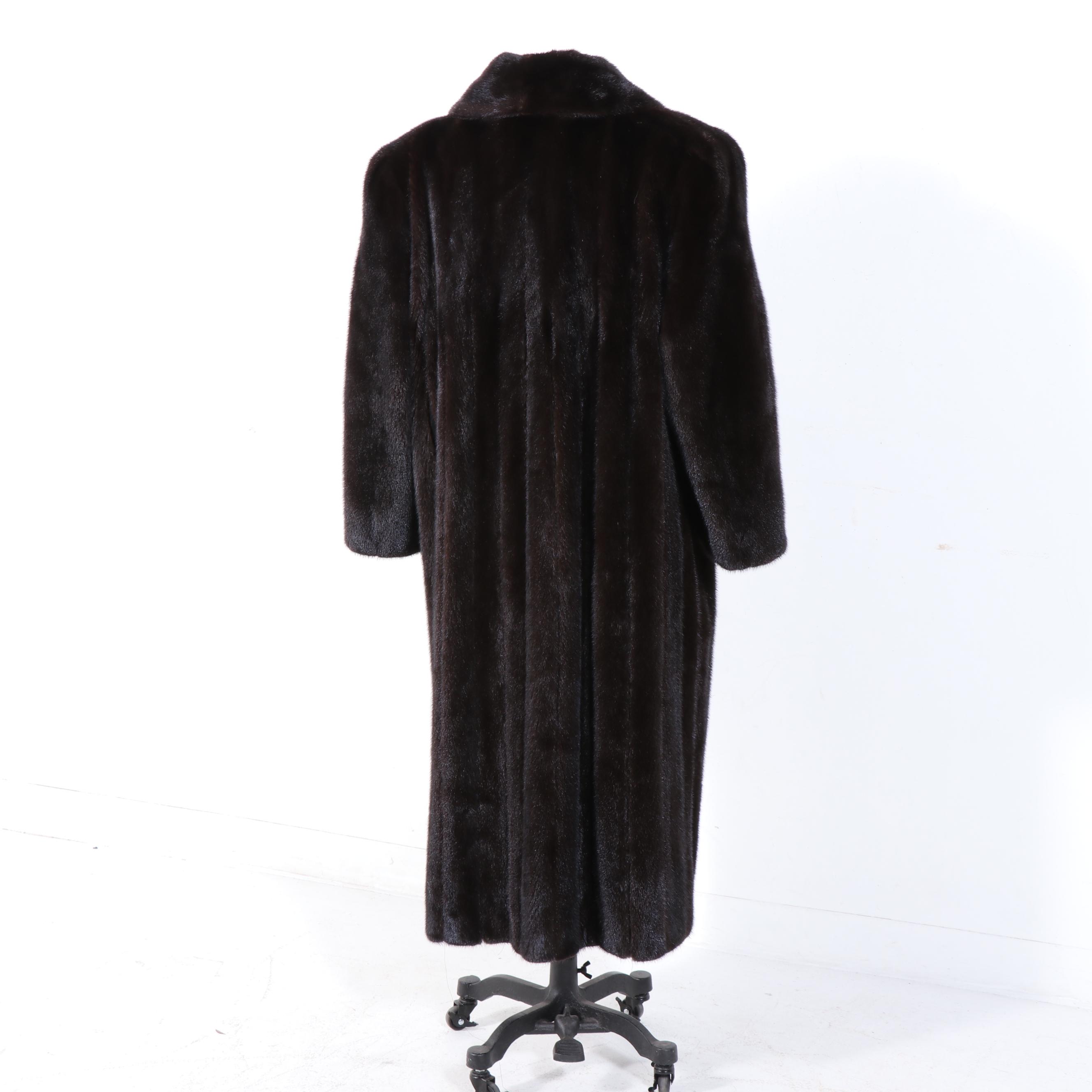 Dark Mahogany Mink Fur Coat from Evans Furs at Lazarus | EBTH