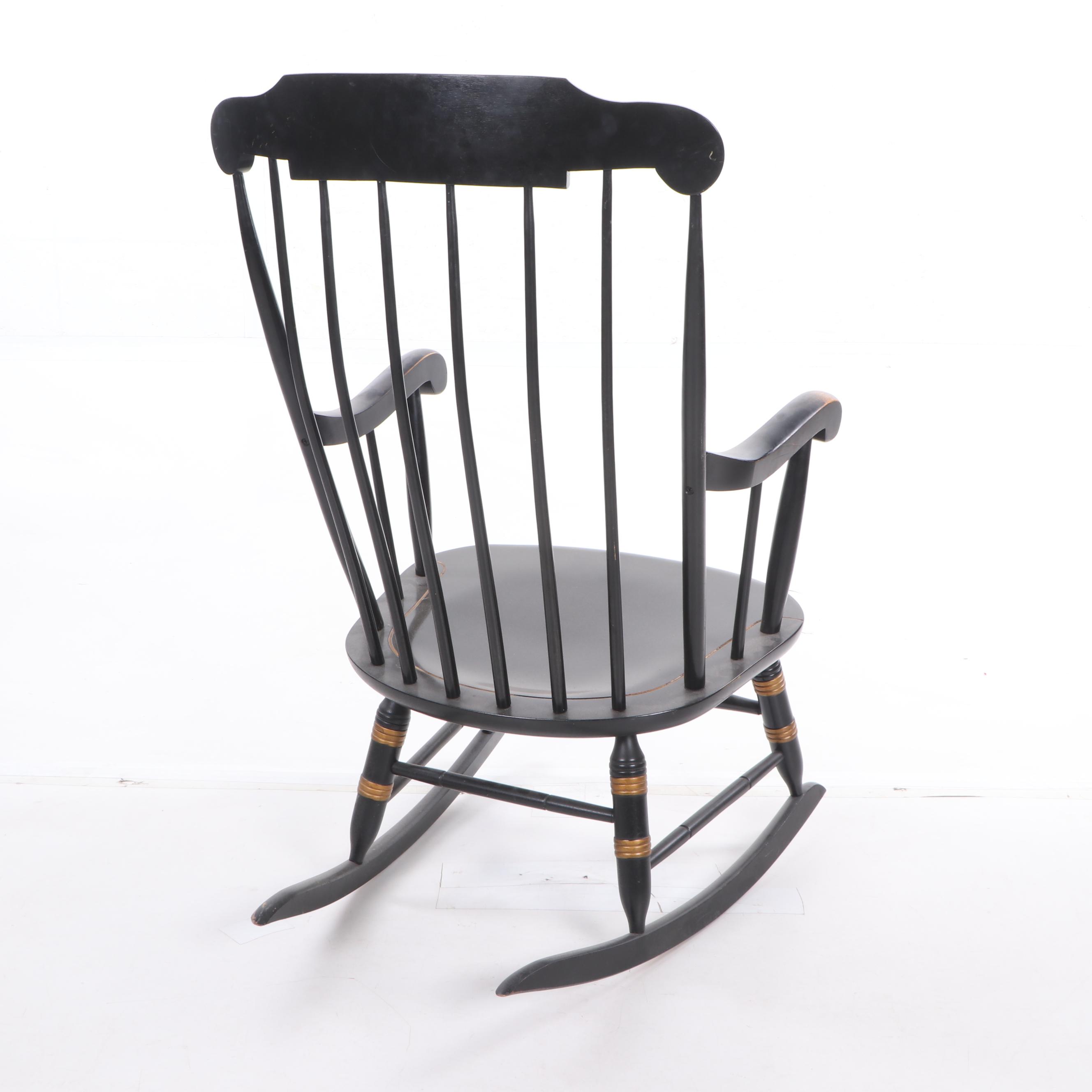 Nichols and Stone Boston Rocker Painted Wood Rocking Chair ...