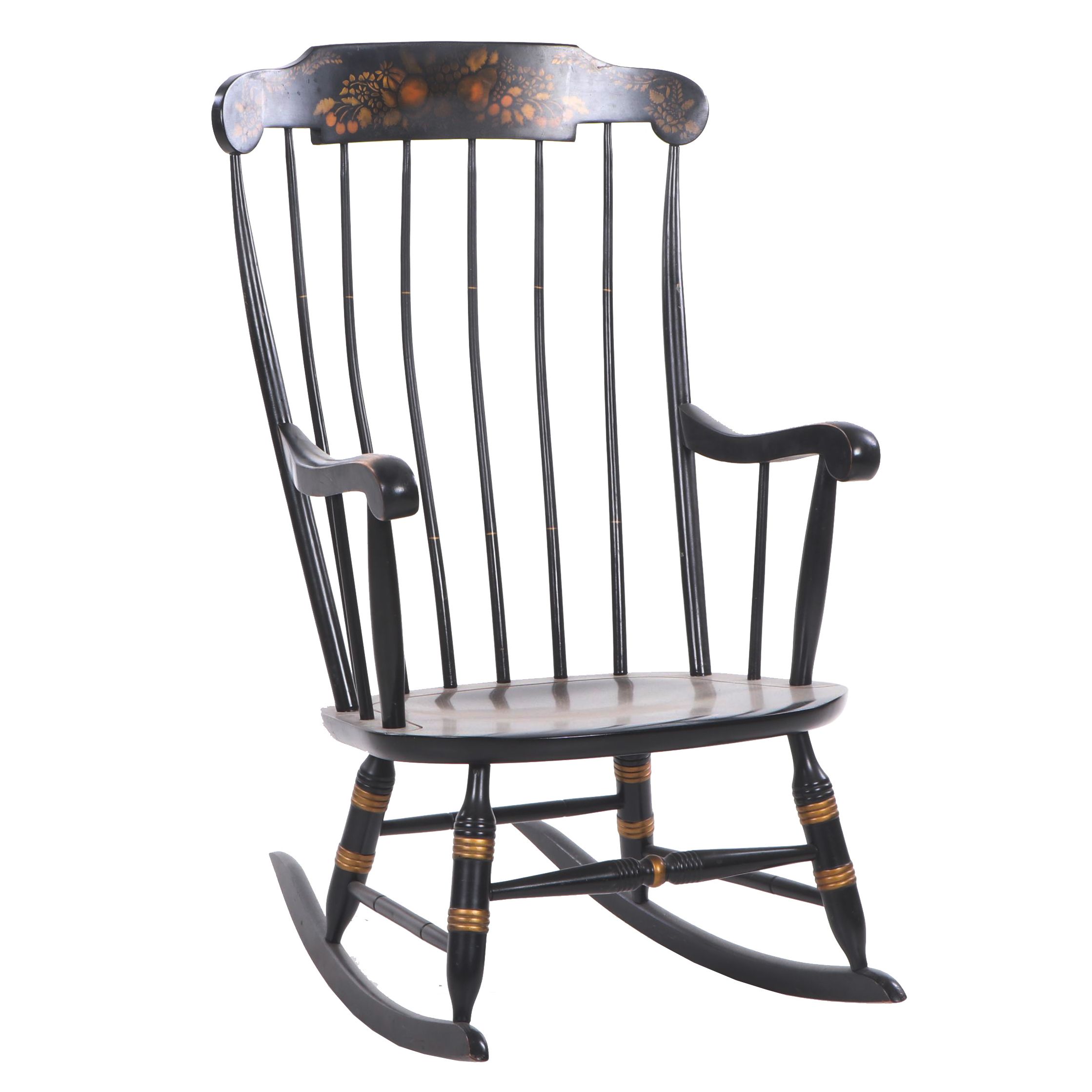 Nichols and Stone Boston Rocker Painted Wood Rocking Chair ...
