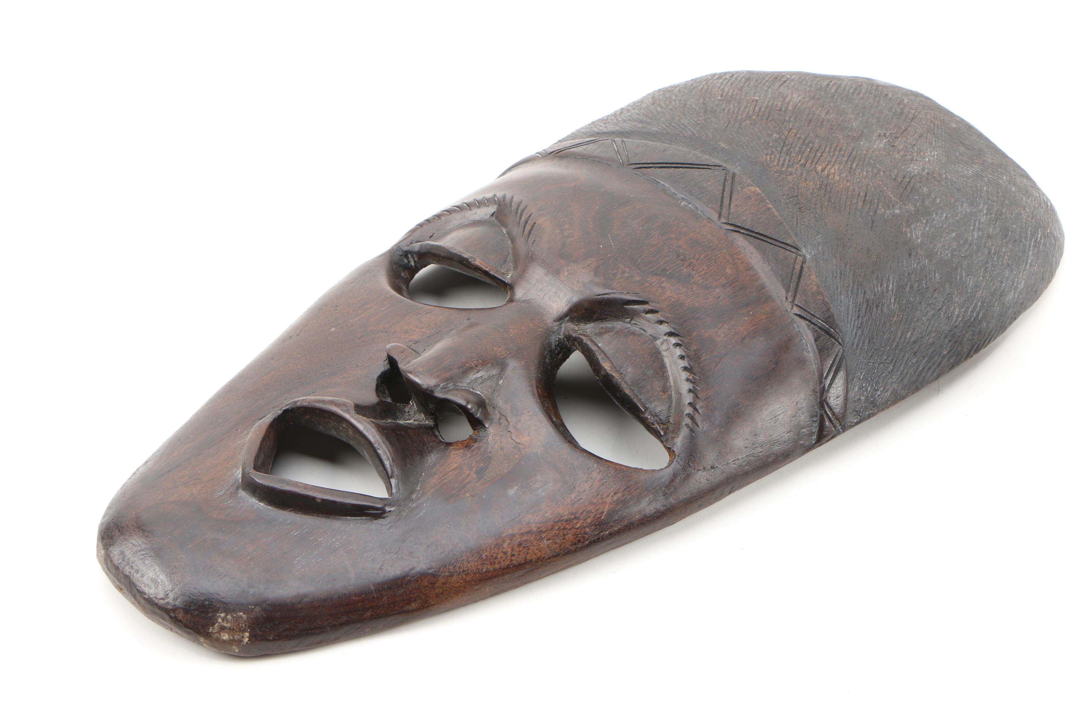 Haitian Style Wooden Mask and Sculpture | EBTH