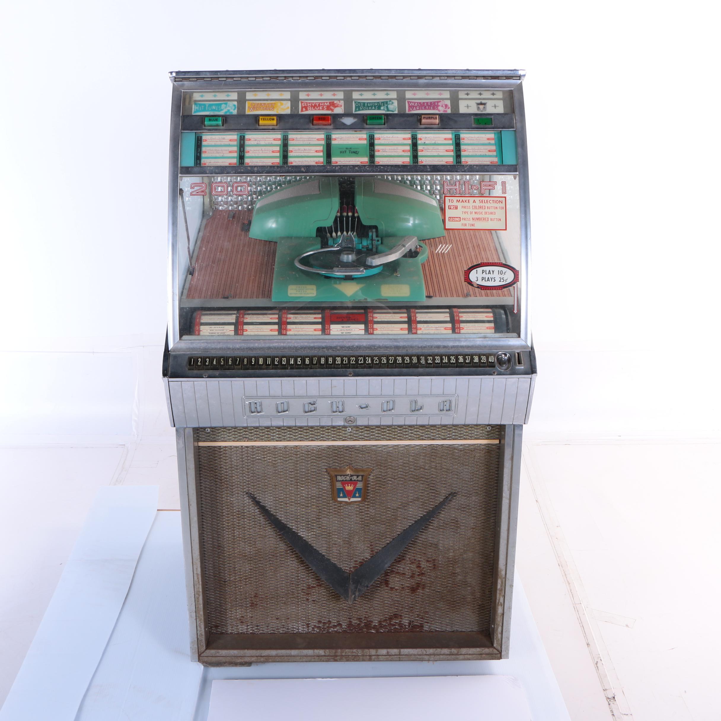 Rock-Ola Mfg. Corp., "Model 1465" 200-Selection Hi-Fi Jukebox, 1958 | EBTH