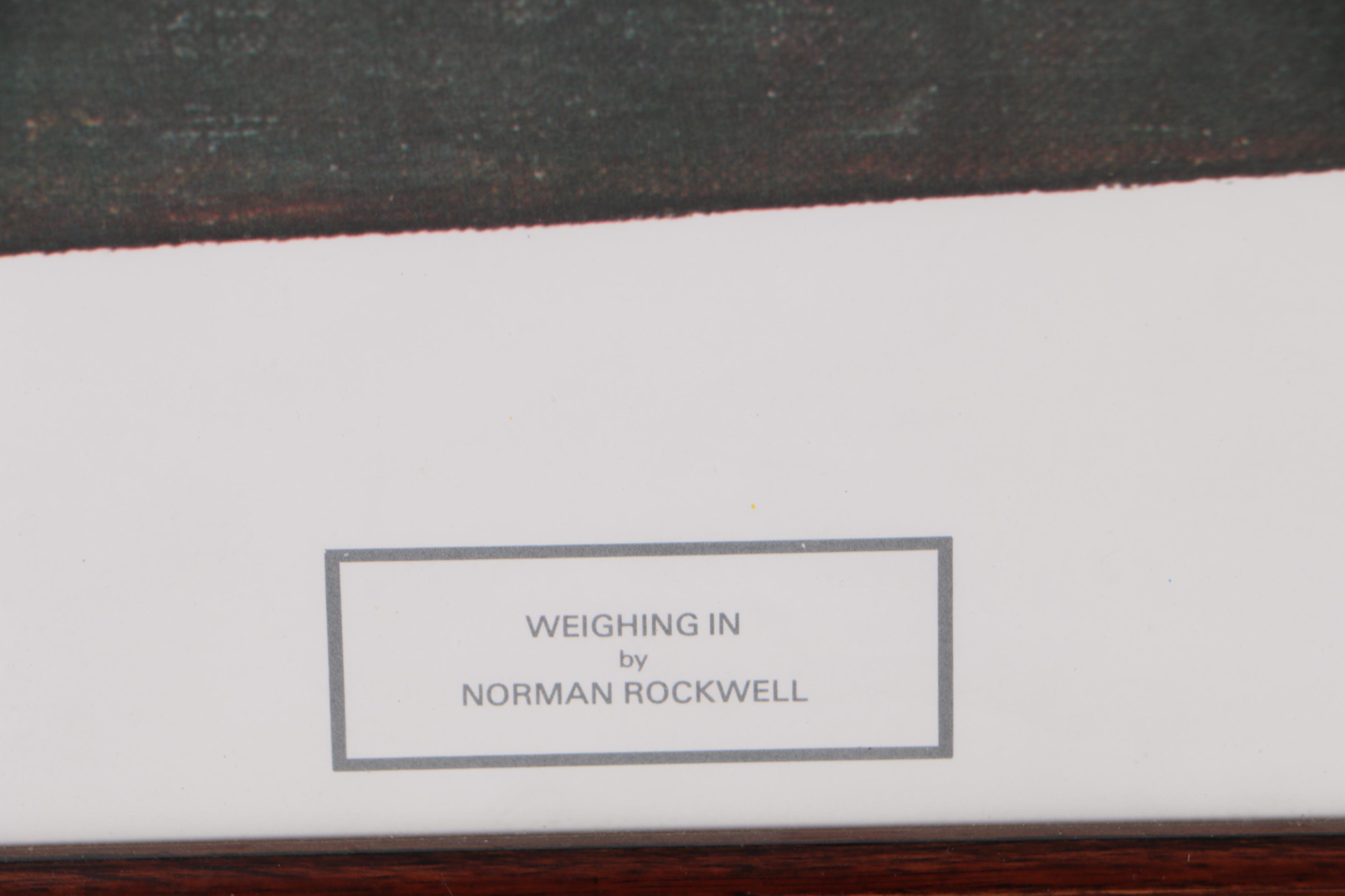 Eddie Arcaro Autographed Offset Lithograph after Norman Rockwell ...