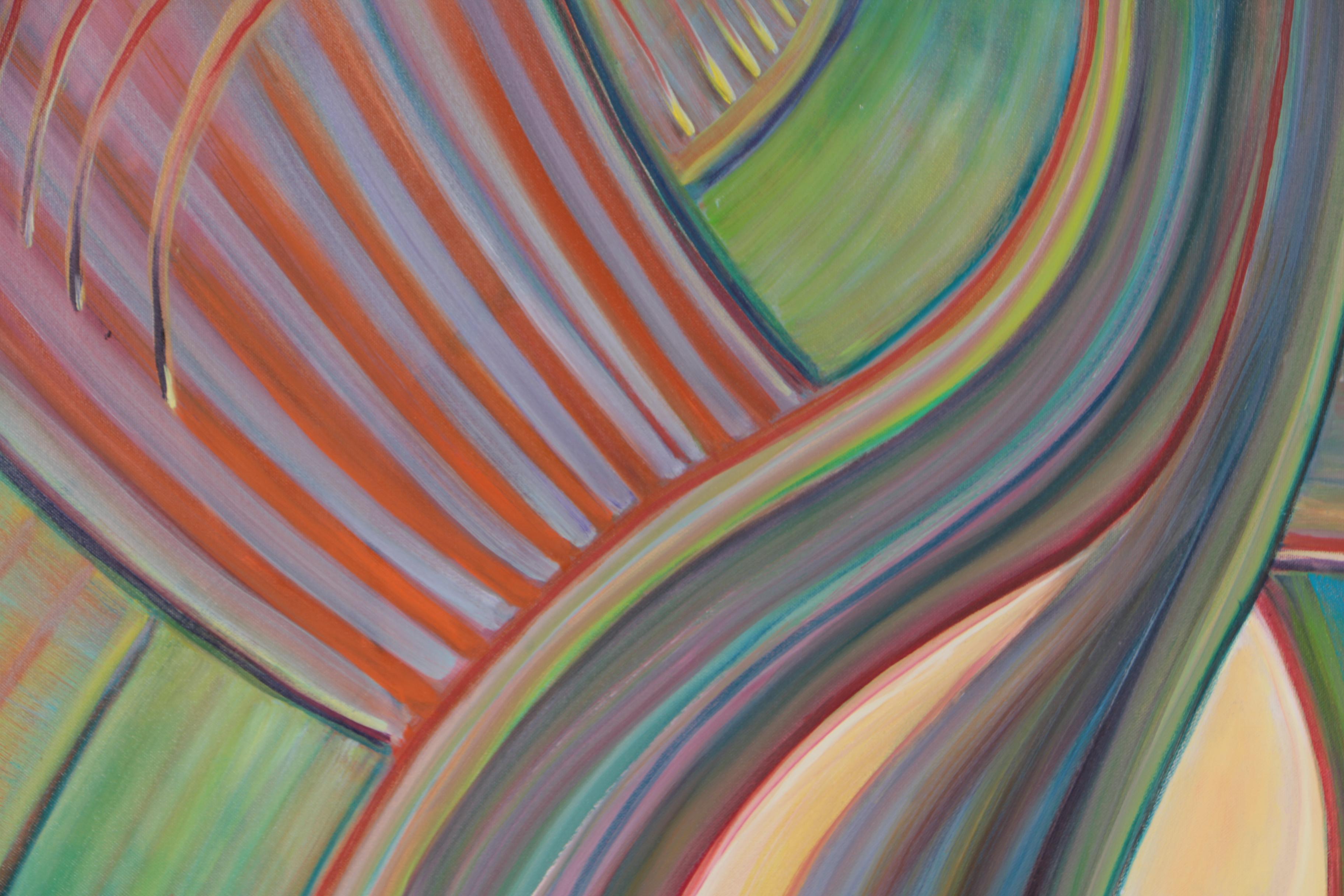 Husidio John Tempest Abstract Oil Painting "Influx" | EBTH