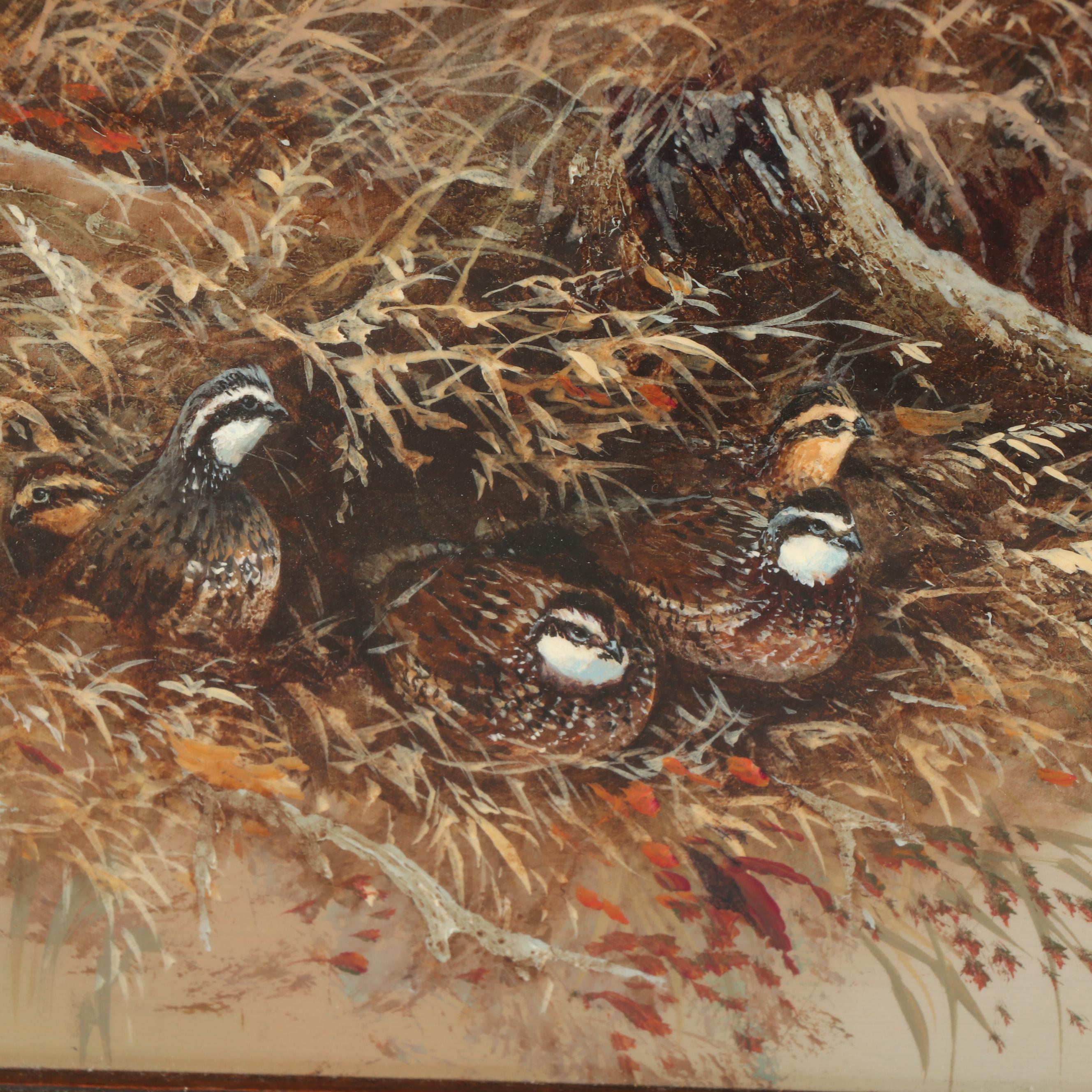 Ted Blaylock 1979 Oil Painting "Down Solid" | EBTH