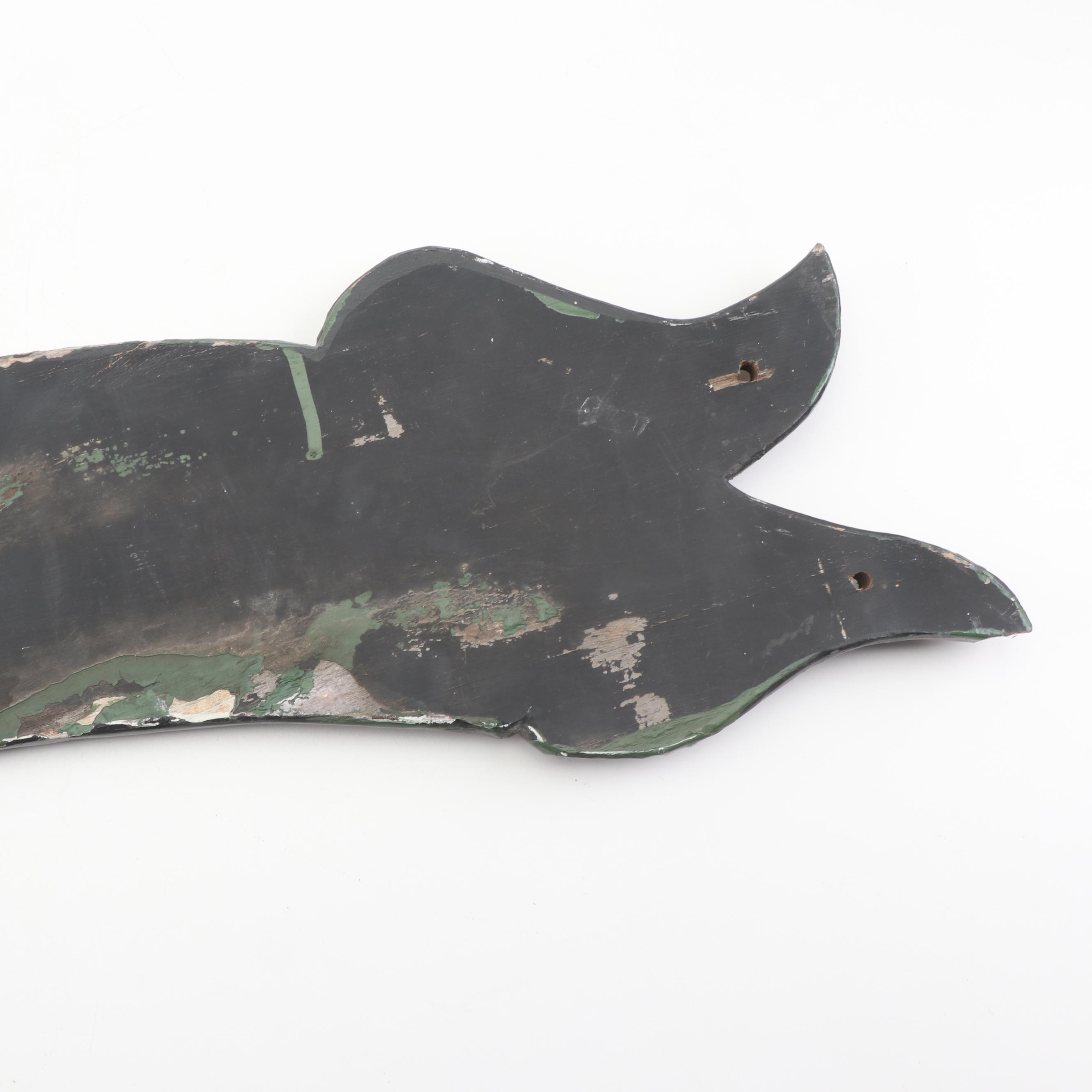 Painted Wood "Vagrant" Sign | EBTH