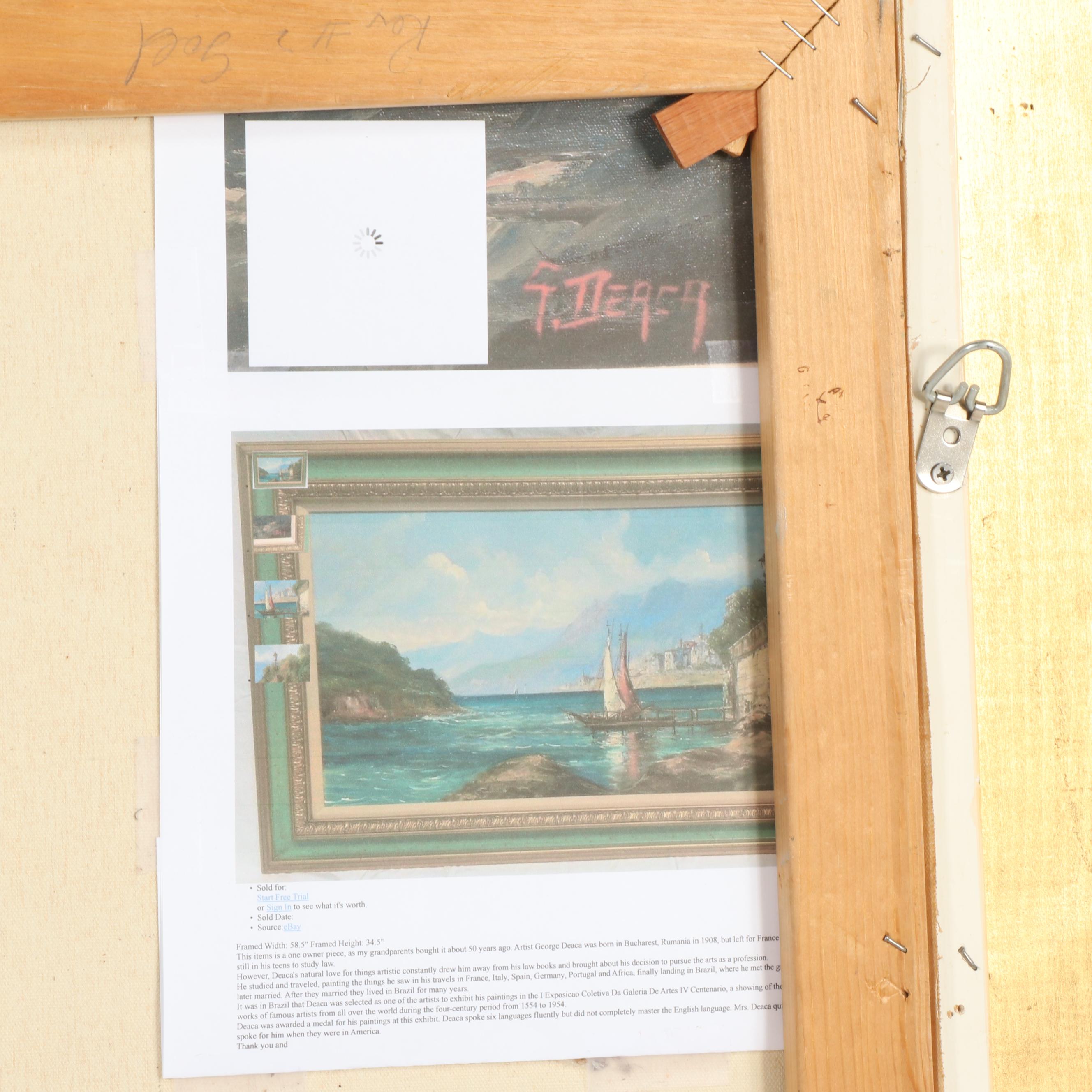 George Deaca Landscape Oil Painting | EBTH