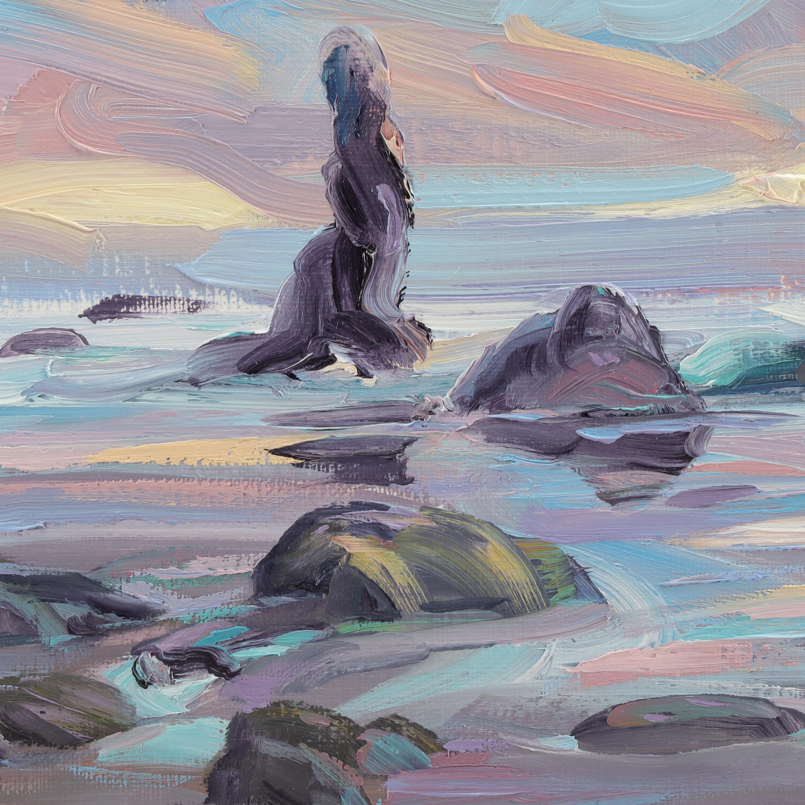 Jason Abbott Landscape Oil Painting of Coastal Scene | EBTH