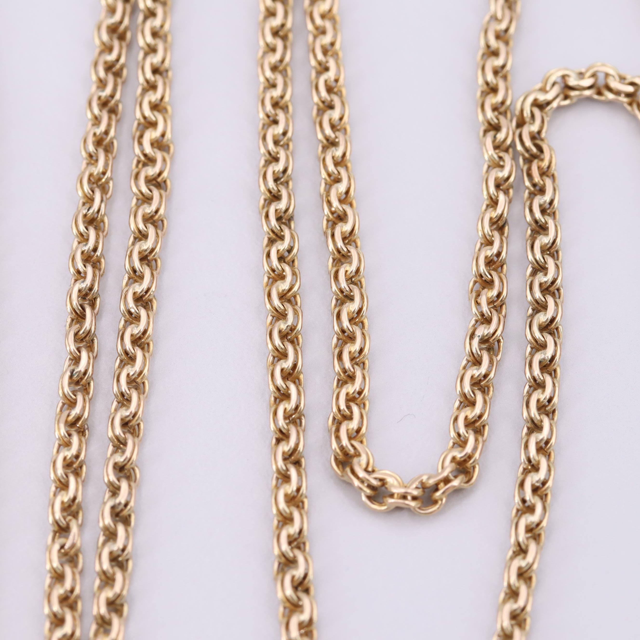 Endless 14K Yellow Gold Double Curb Chain | EBTH