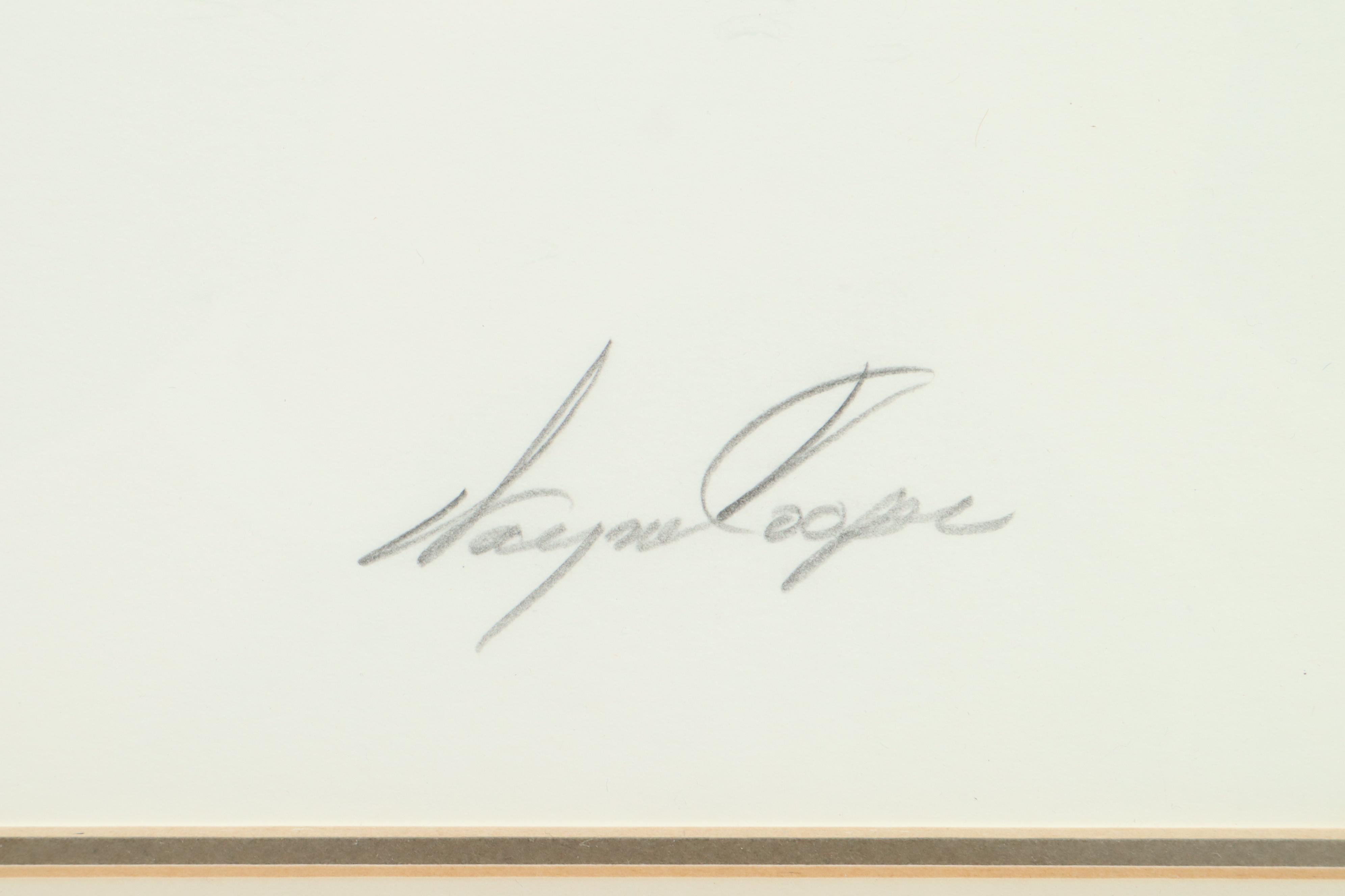 Wayne Cooper Lithograph "Enjoy" | EBTH