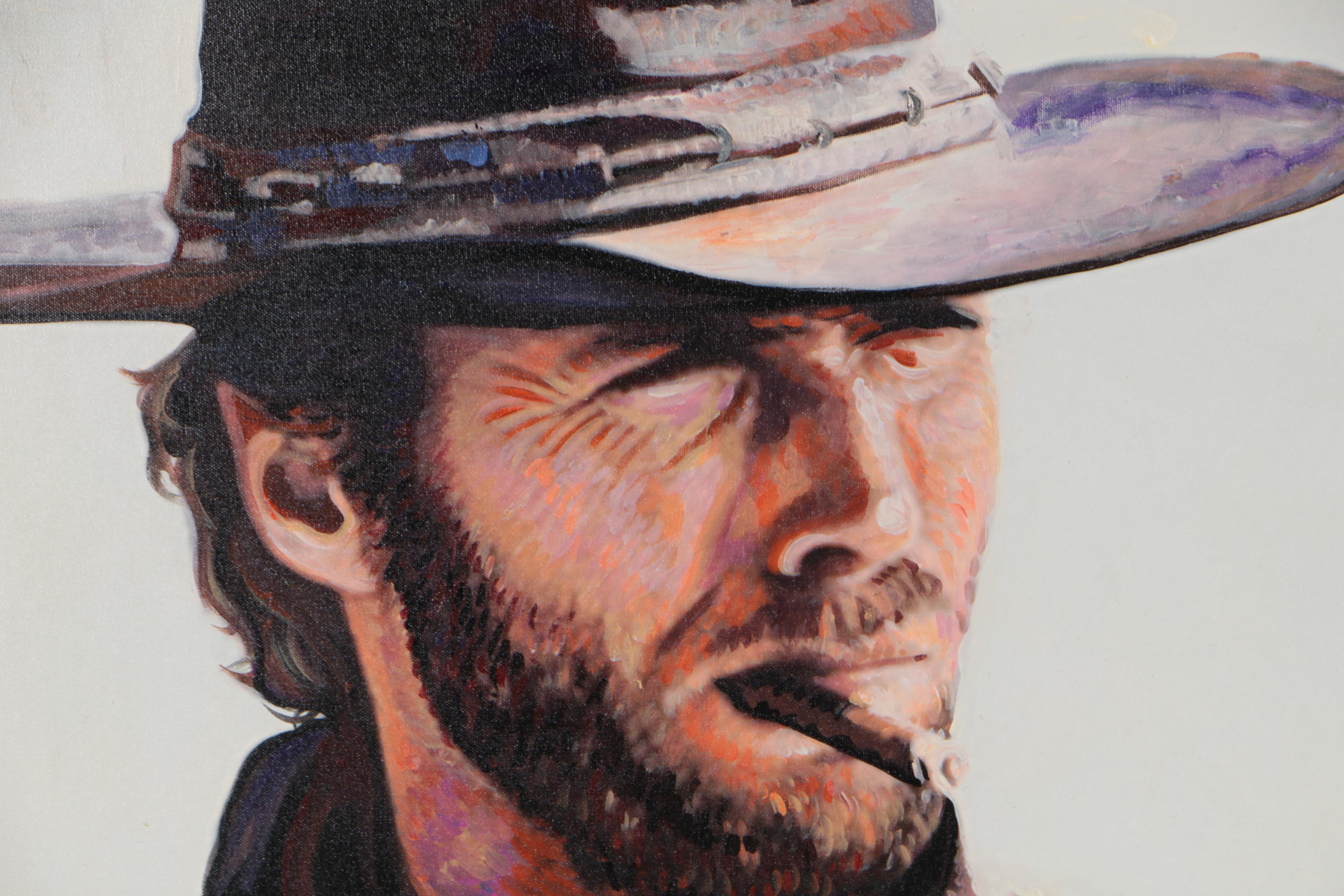 Chris Cargill Acrylic Painting "Clint Eastwood Jose Wales" | EBTH