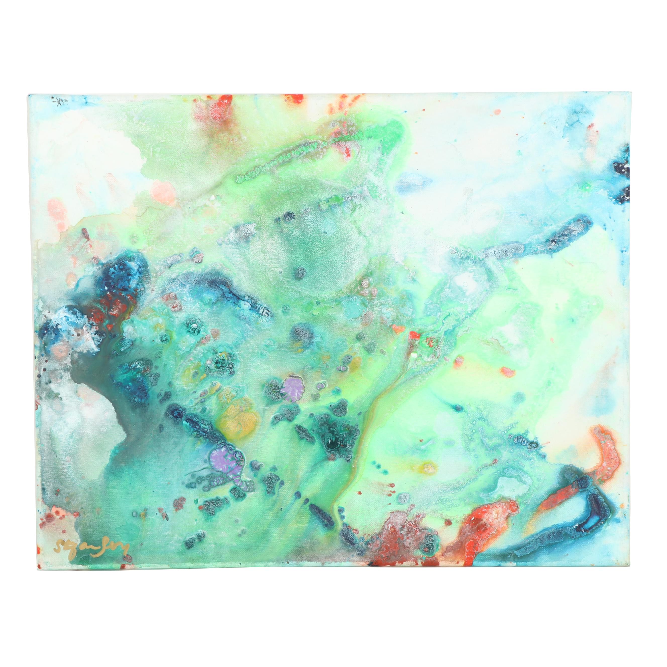 Stefan Georg Acrylic Painting "Universe X" | EBTH