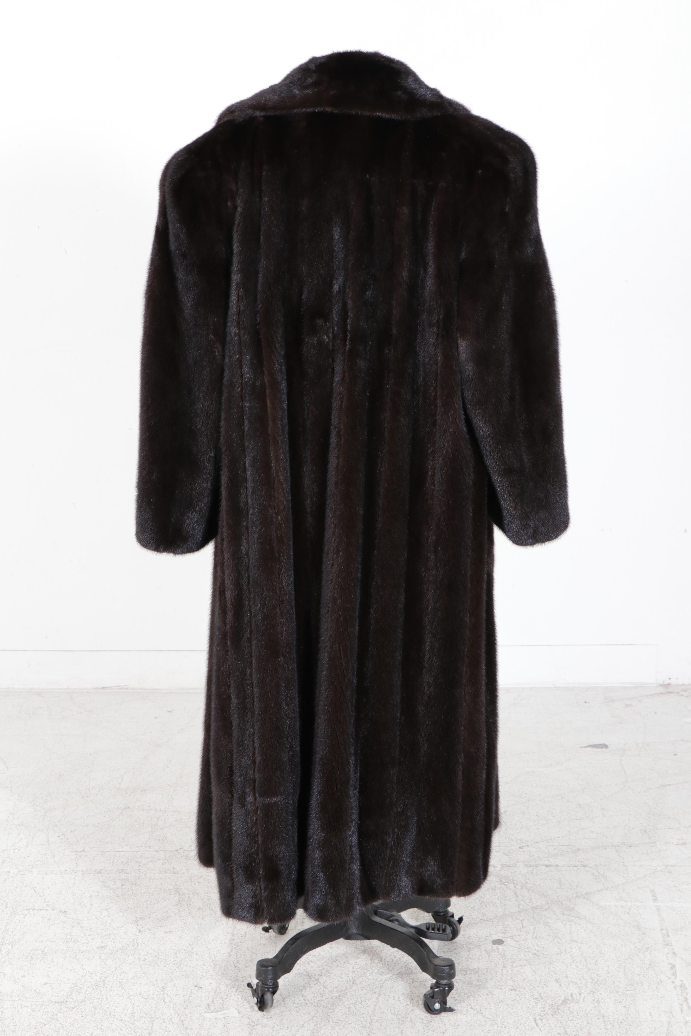 Dark Mahogany Mink Fur Coat from Evans Furs at Lazarus | EBTH