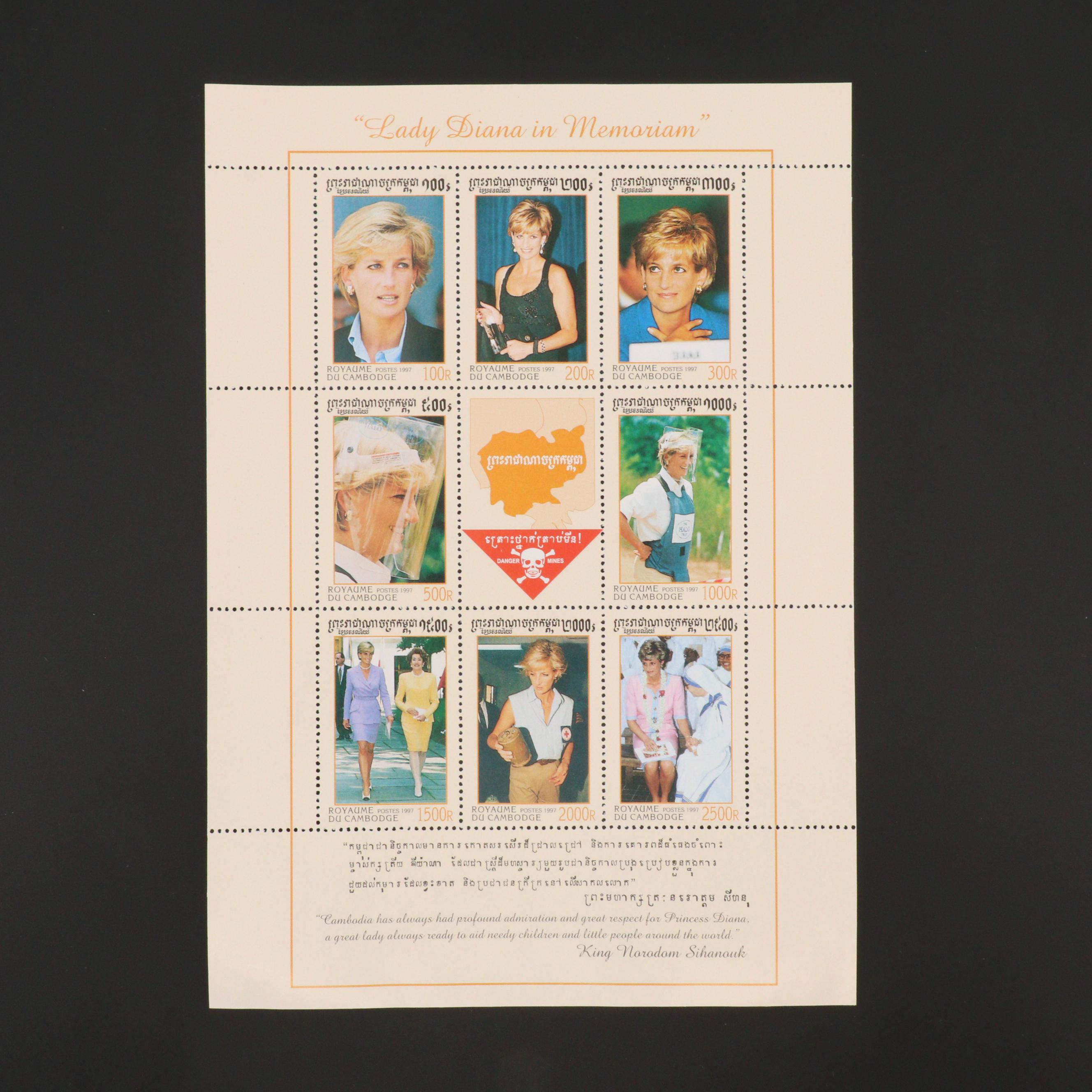 Princess Diana Stamp Collection | EBTH
