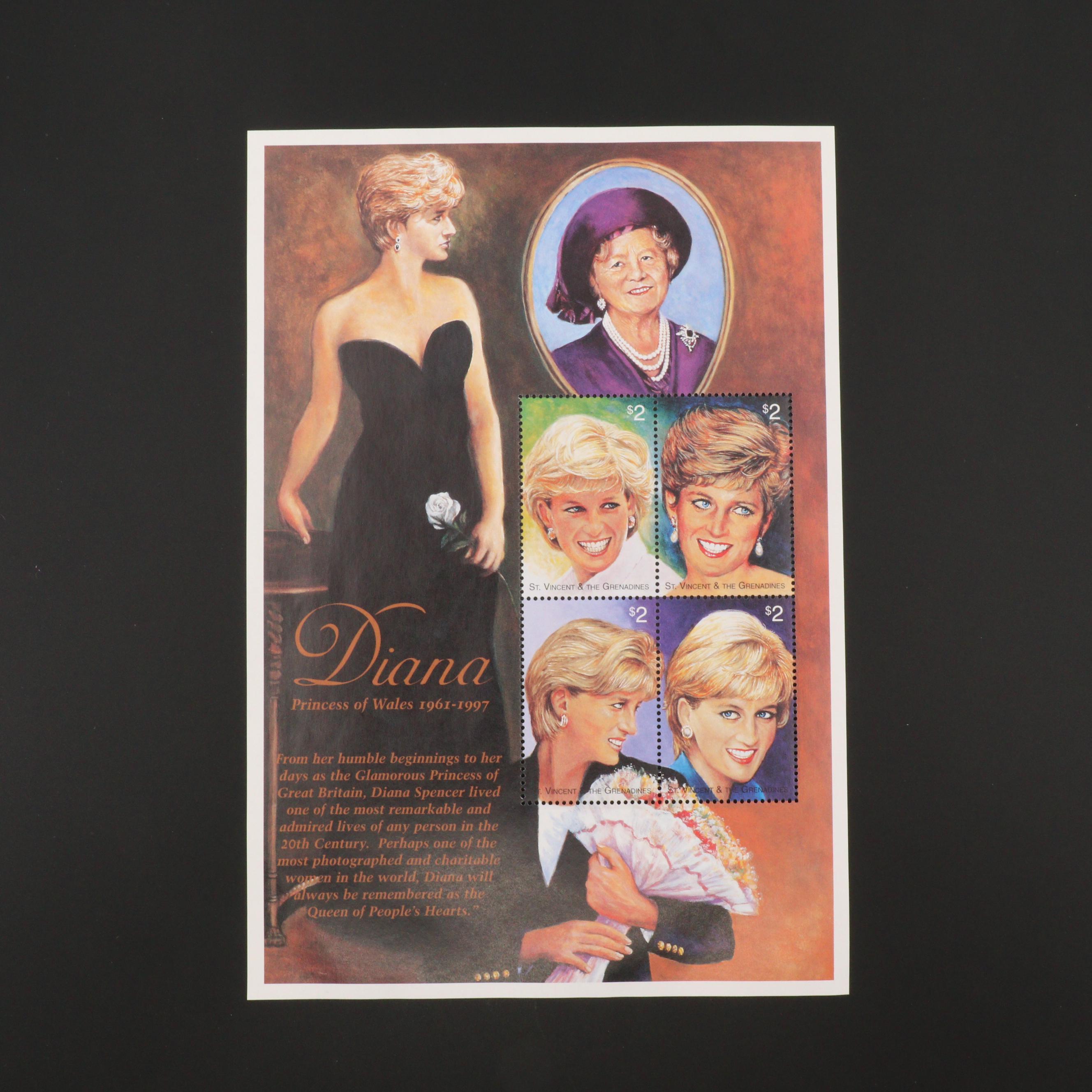 Princess Diana Stamp Collection | EBTH
