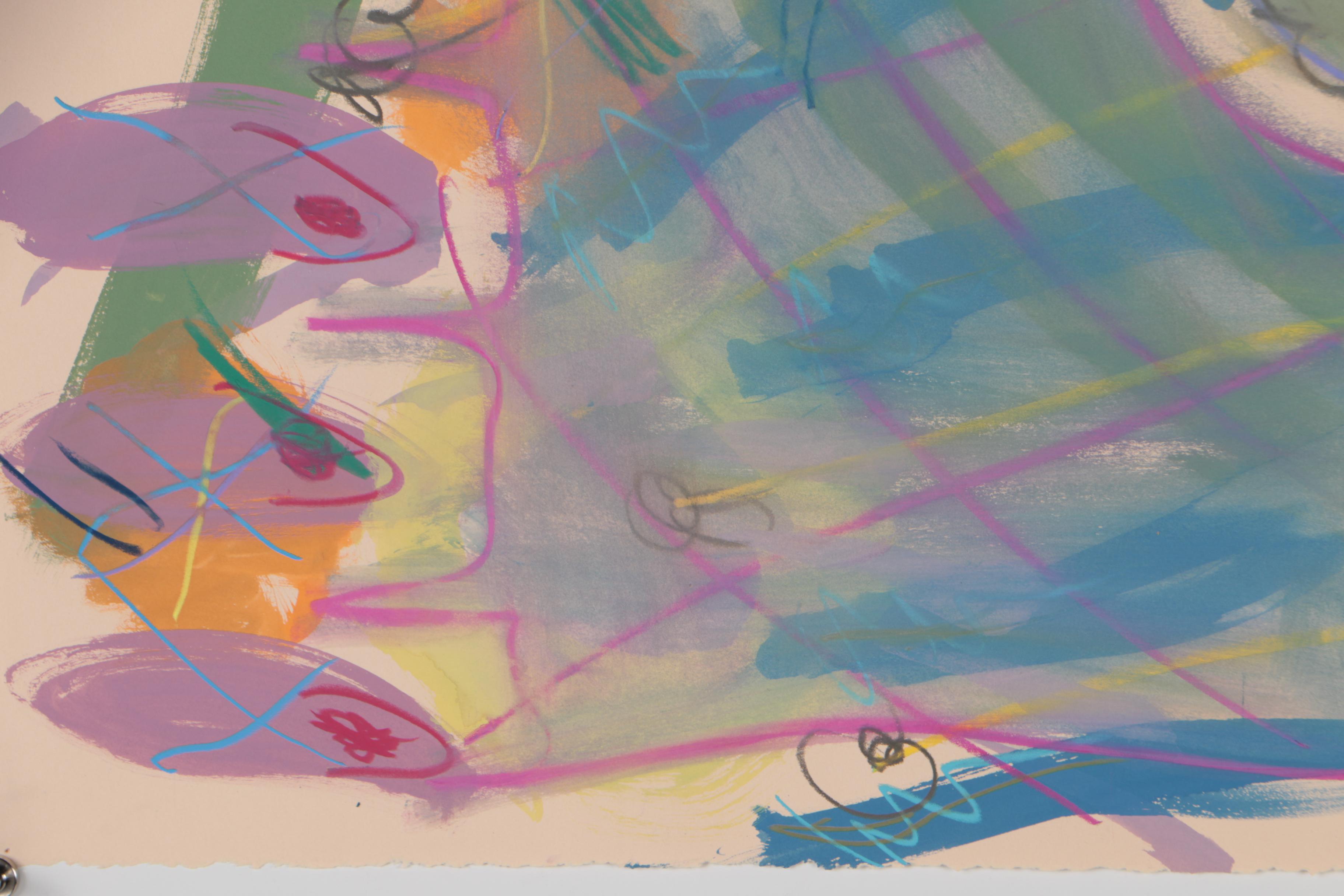 Merle Rosen Acrylic and Pastel "Pulse/Impulse" | EBTH