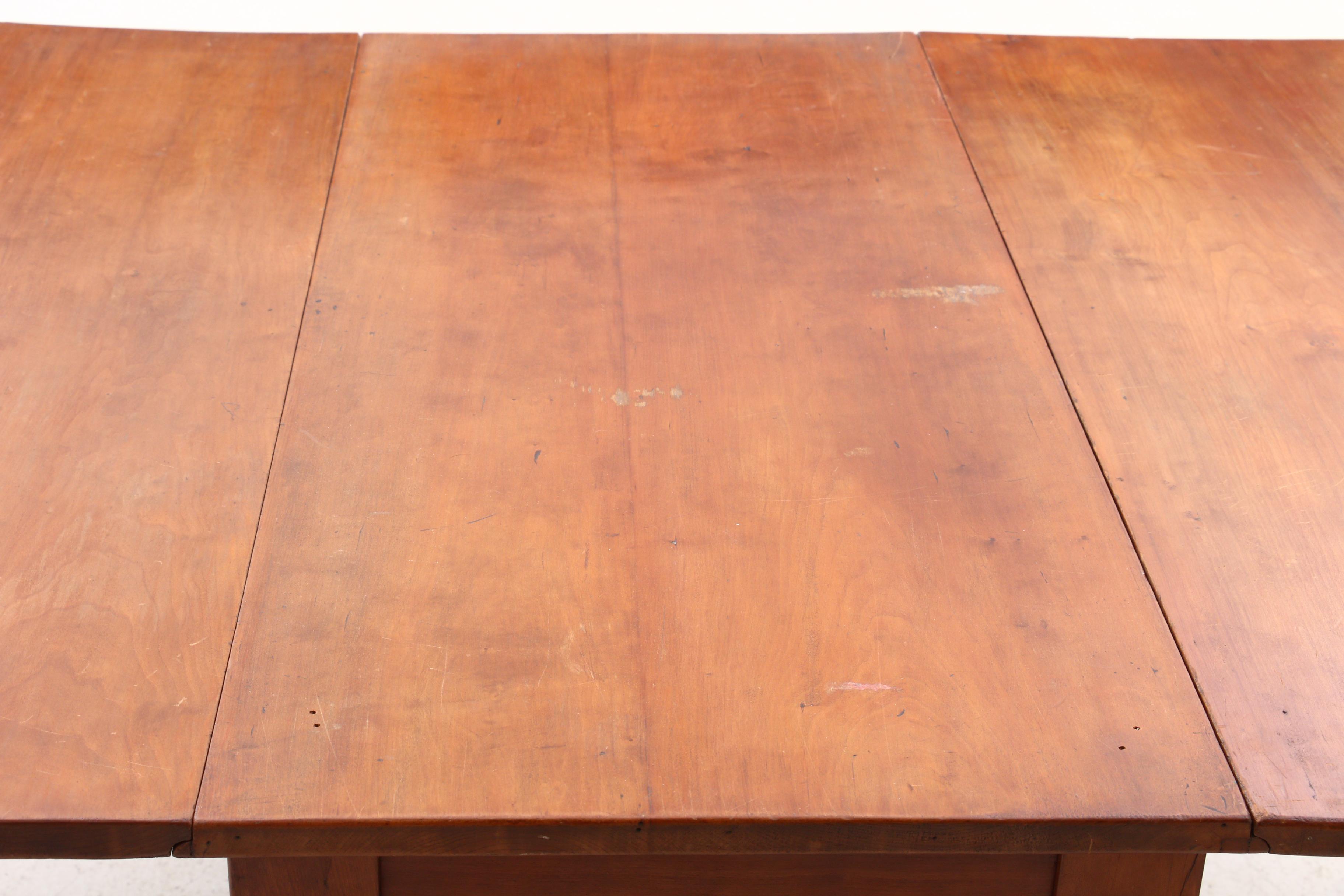 Rope-Leg Cherry Drop-Leaf Dining Table | EBTH