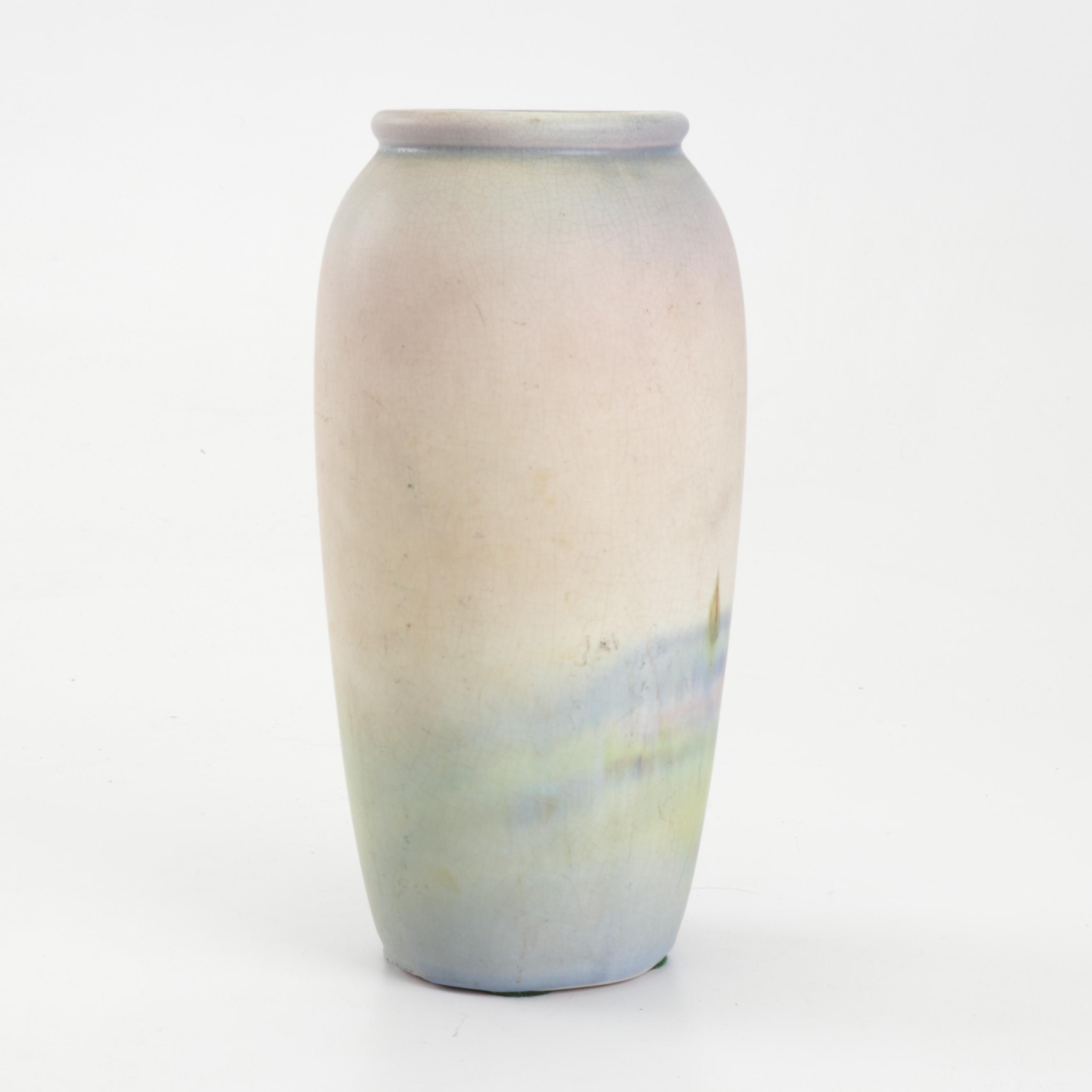 Weller Pottery "Scenic Hudson" Hand-Painted Vase, 1915-1936 | EBTH
