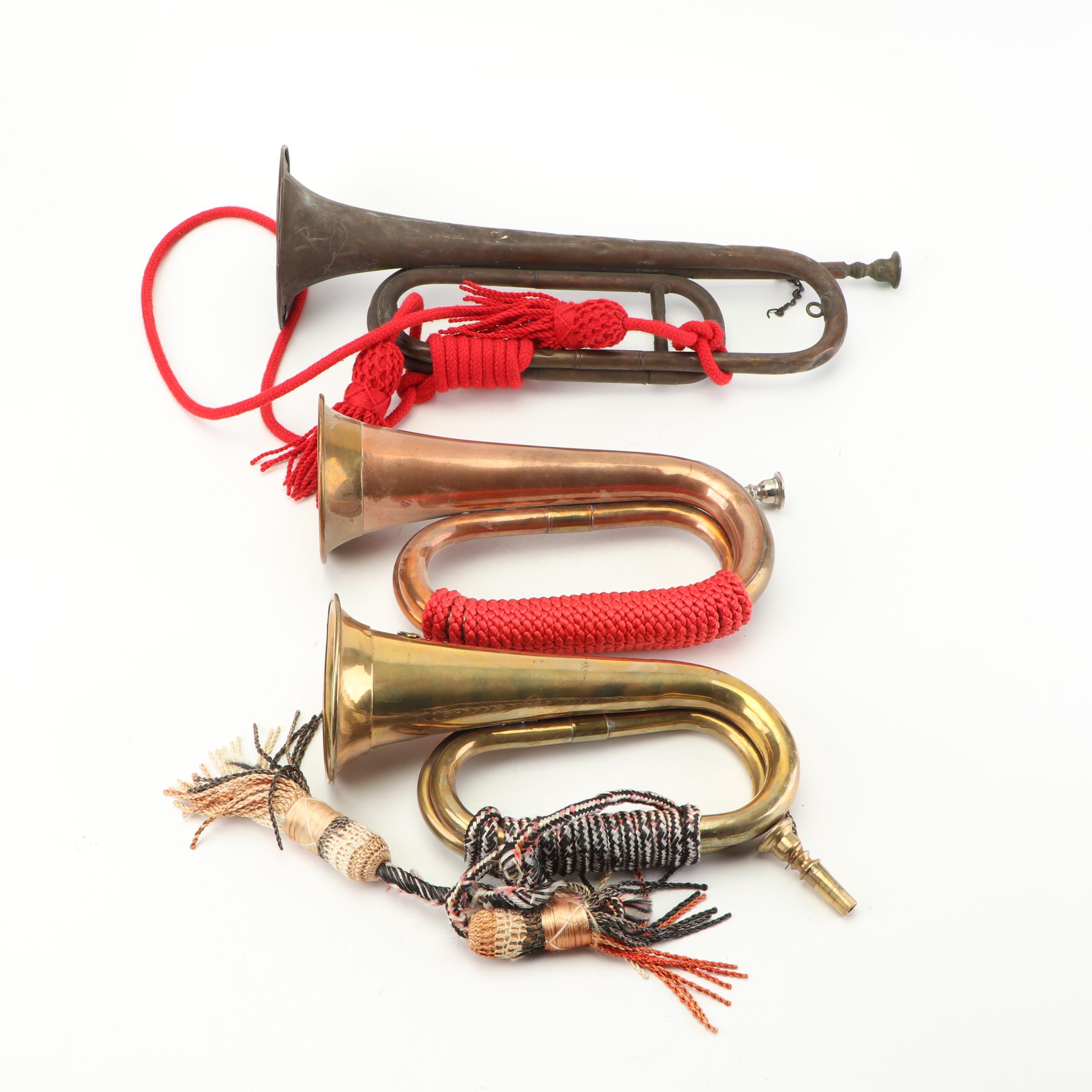 Reproduction and Period Military Brass Bugles | EBTH