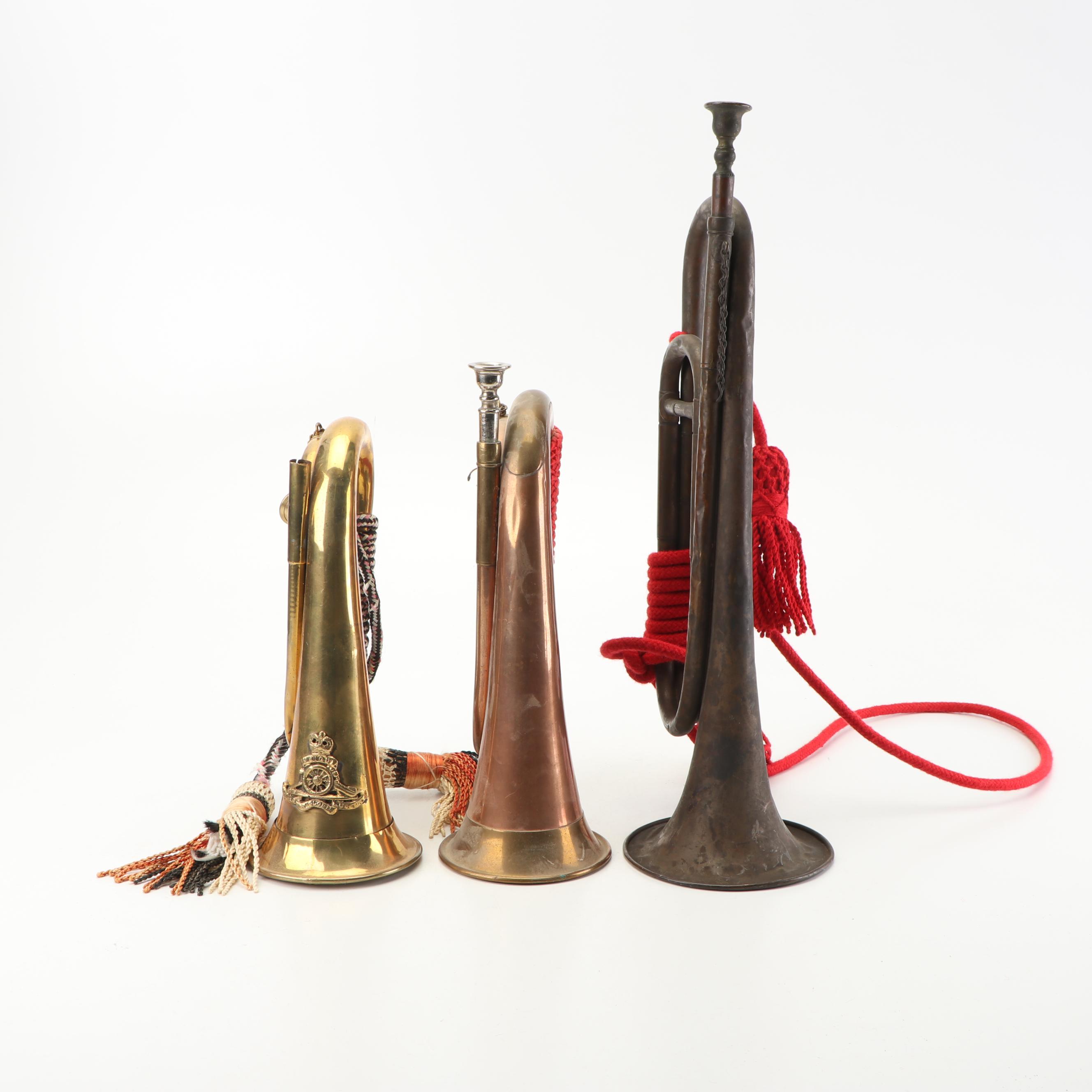 Reproduction and Period Military Brass Bugles | EBTH