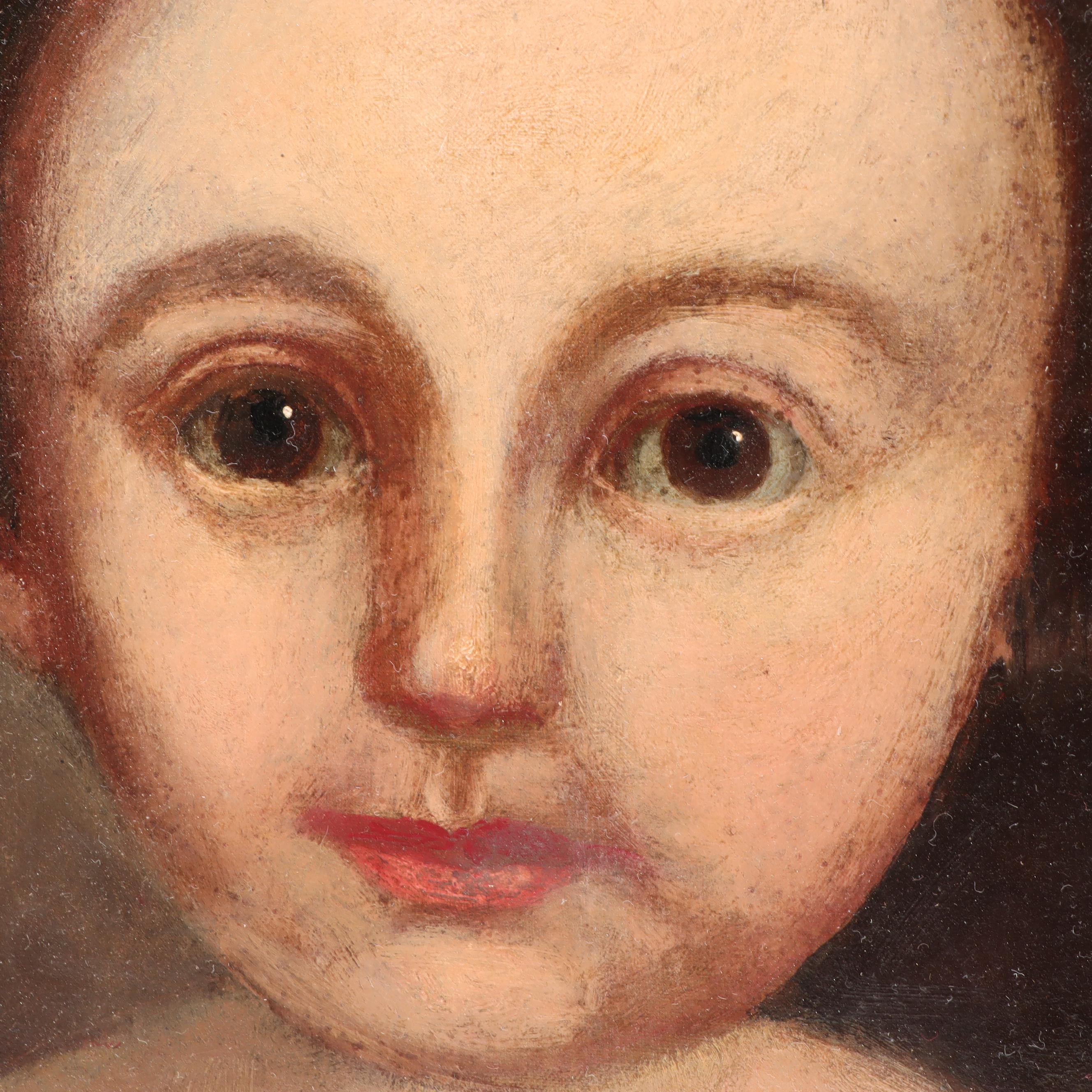 Folk Art Portrait Painting Attributed to Aaron Dean Fletcher | EBTH