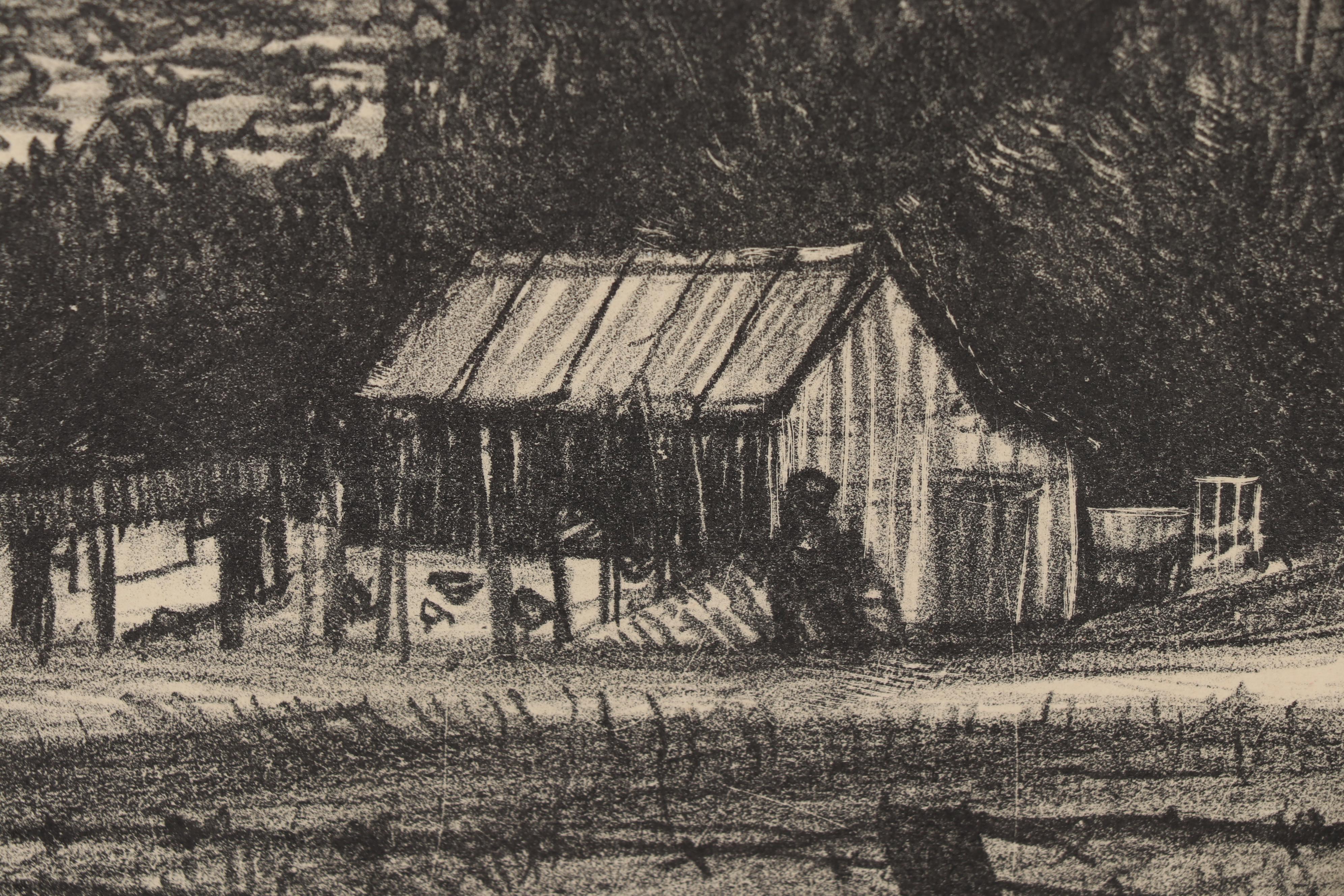 Mid 20th Century Lithograph "Colorado Landscape" | EBTH
