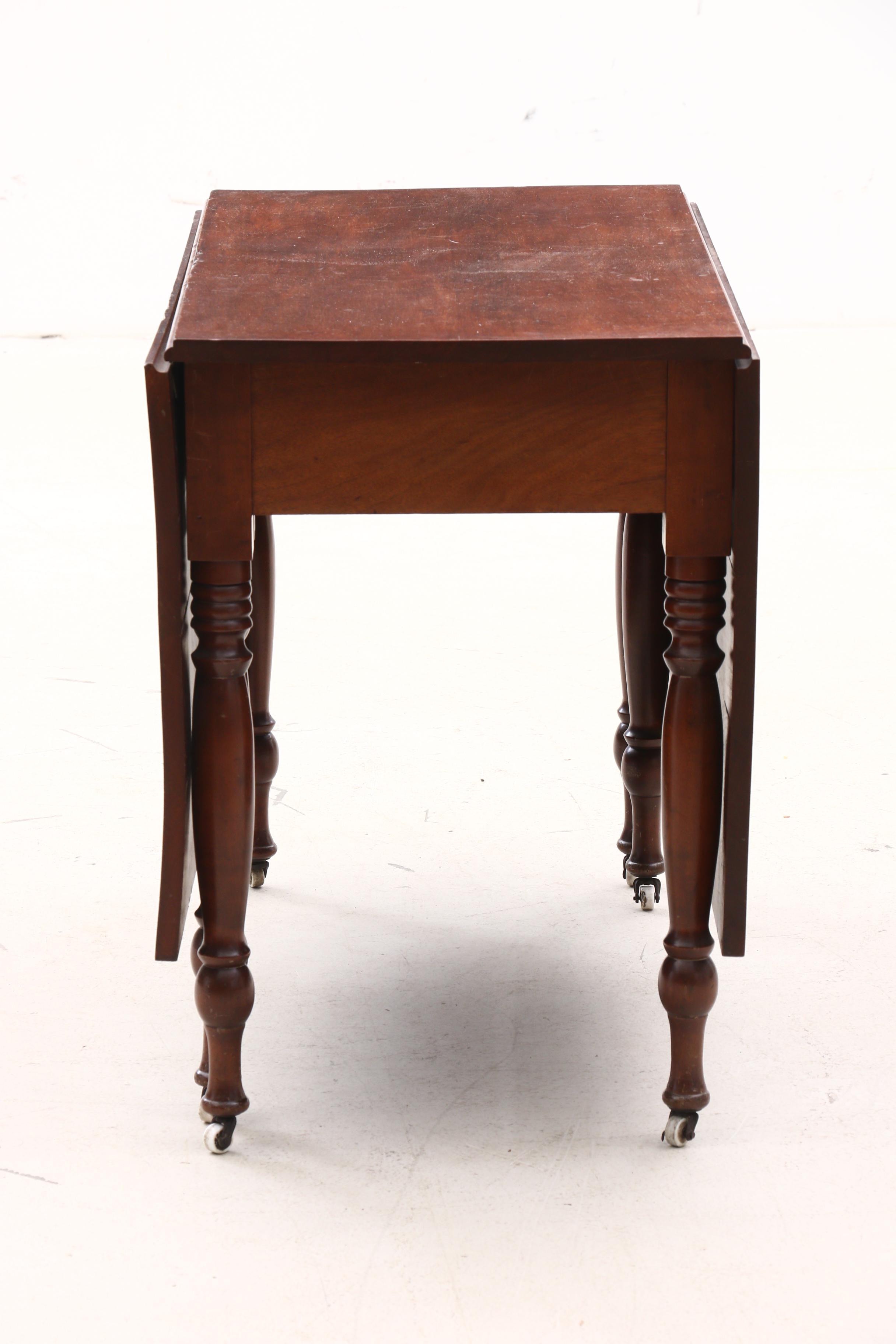 Late Federal Cherry Gate-Leg Drop-Leaf Table, Mid-19th Century | EBTH