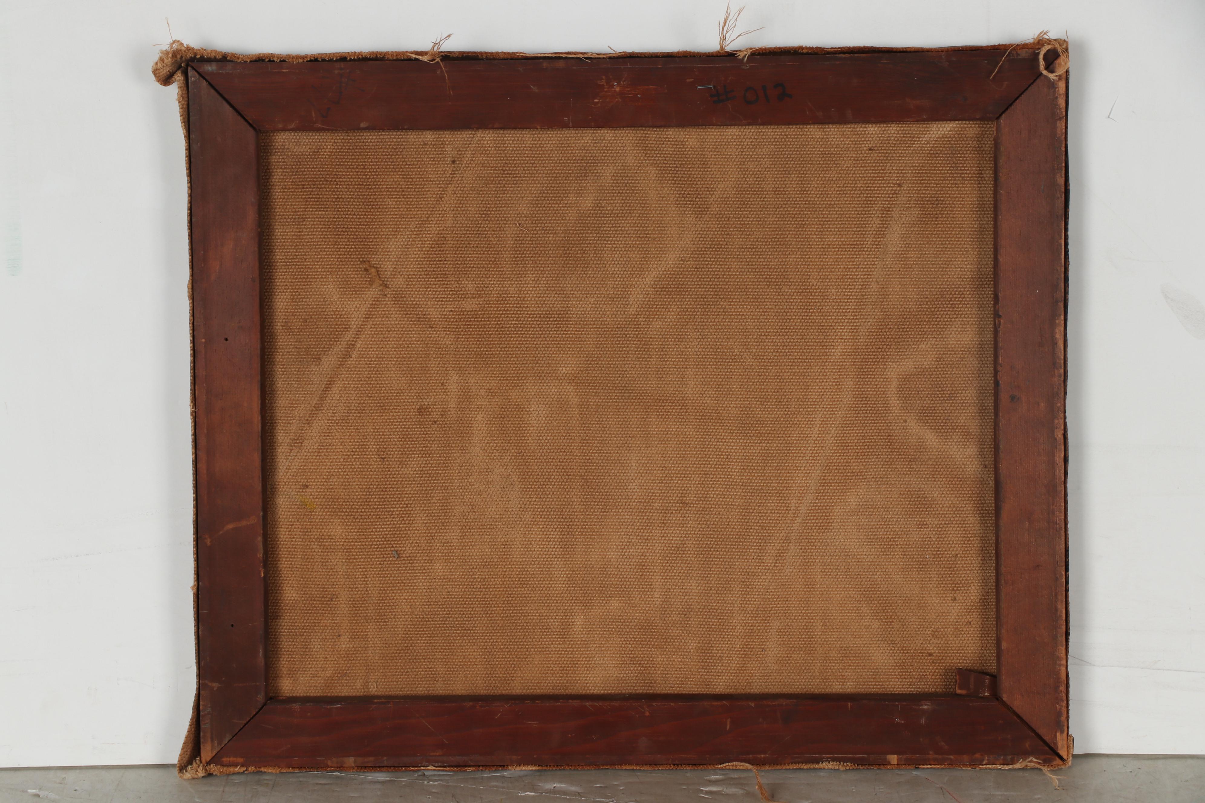 Thomas Brownell Eldred Abstract Oil Painting of Seated Figure | EBTH