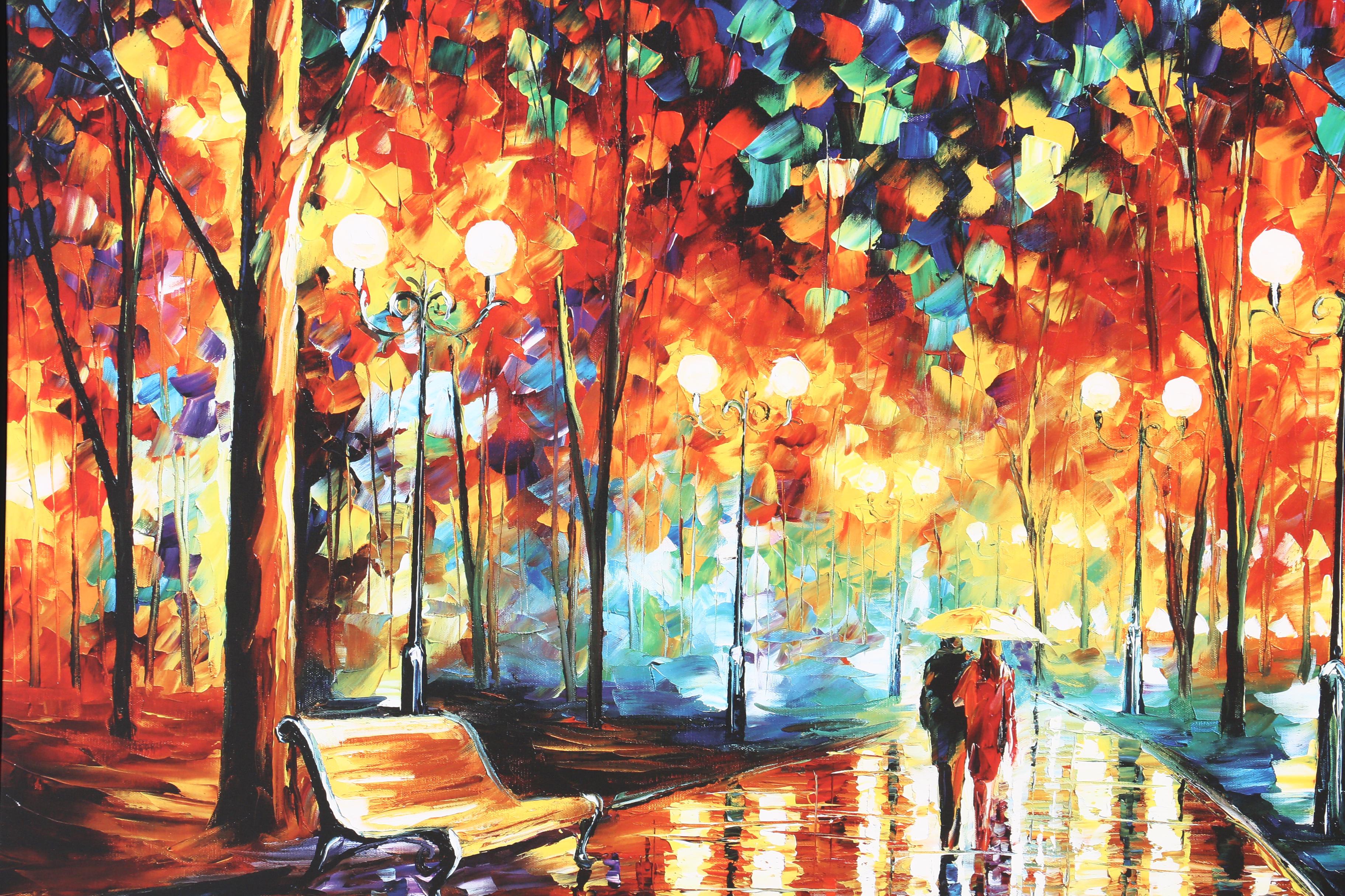 Giclee Print after Leonid Afremov "Rain's Rustle II" | EBTH