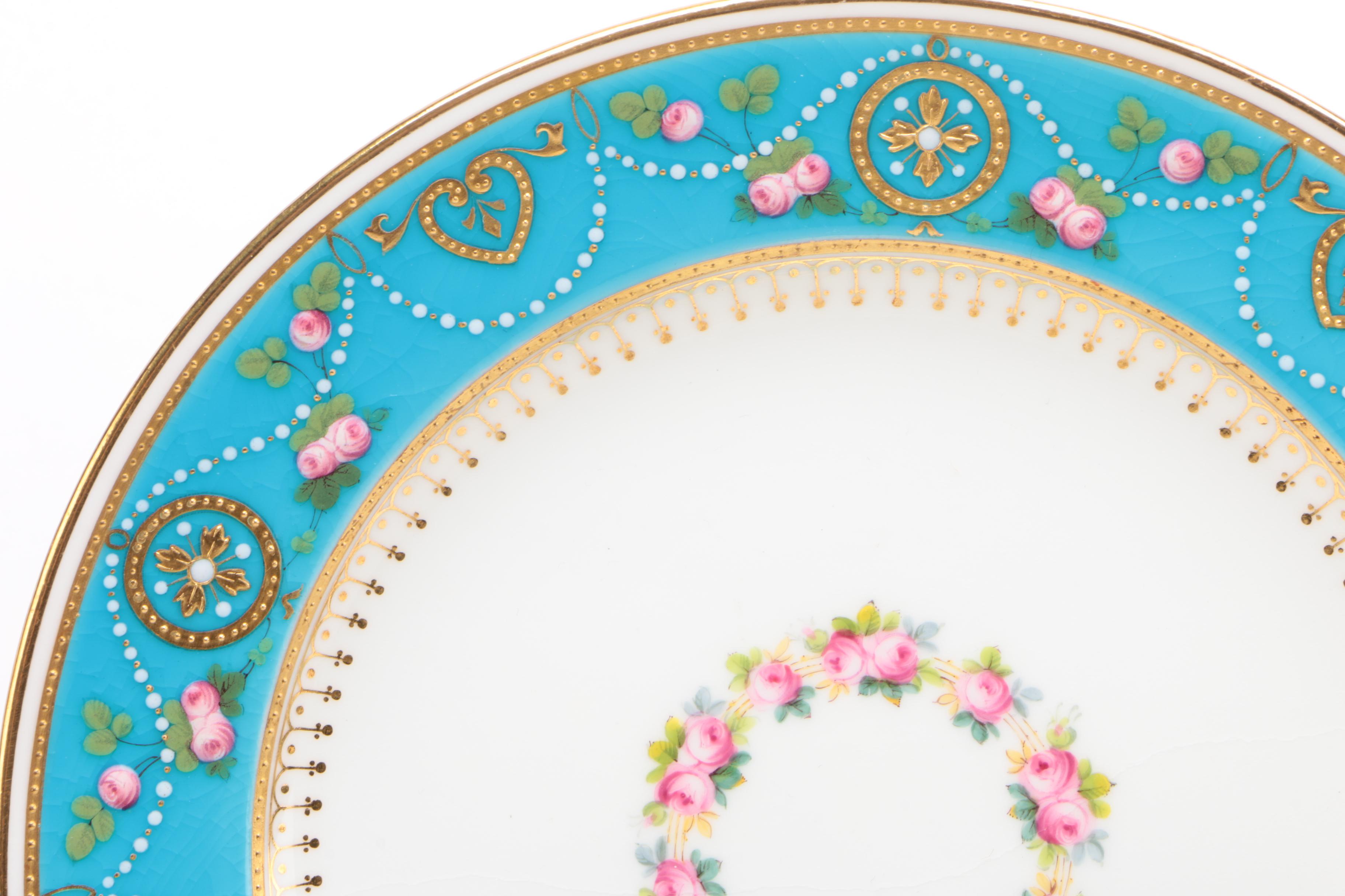 Minton Porcelain Dessert Service, Sold Through Loring Andrews ...