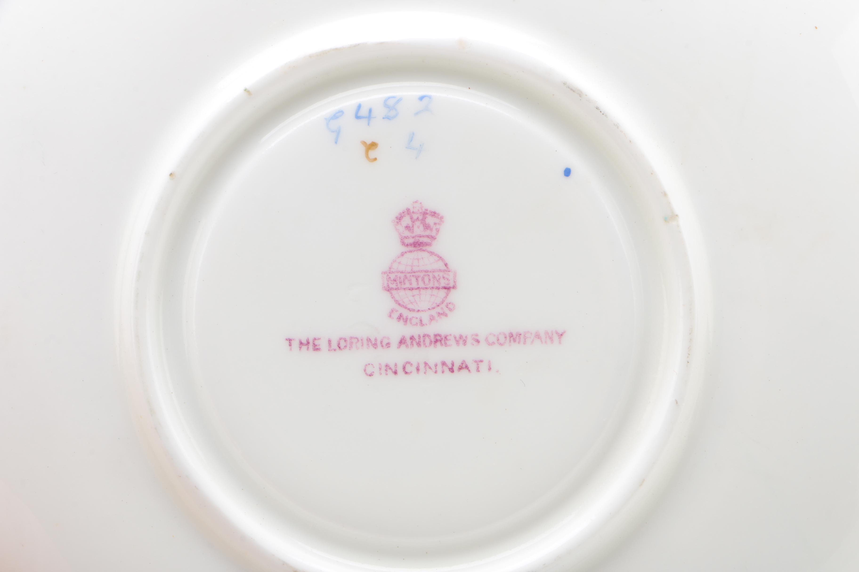 Minton Porcelain Dessert Service, Sold Through Loring Andrews ...