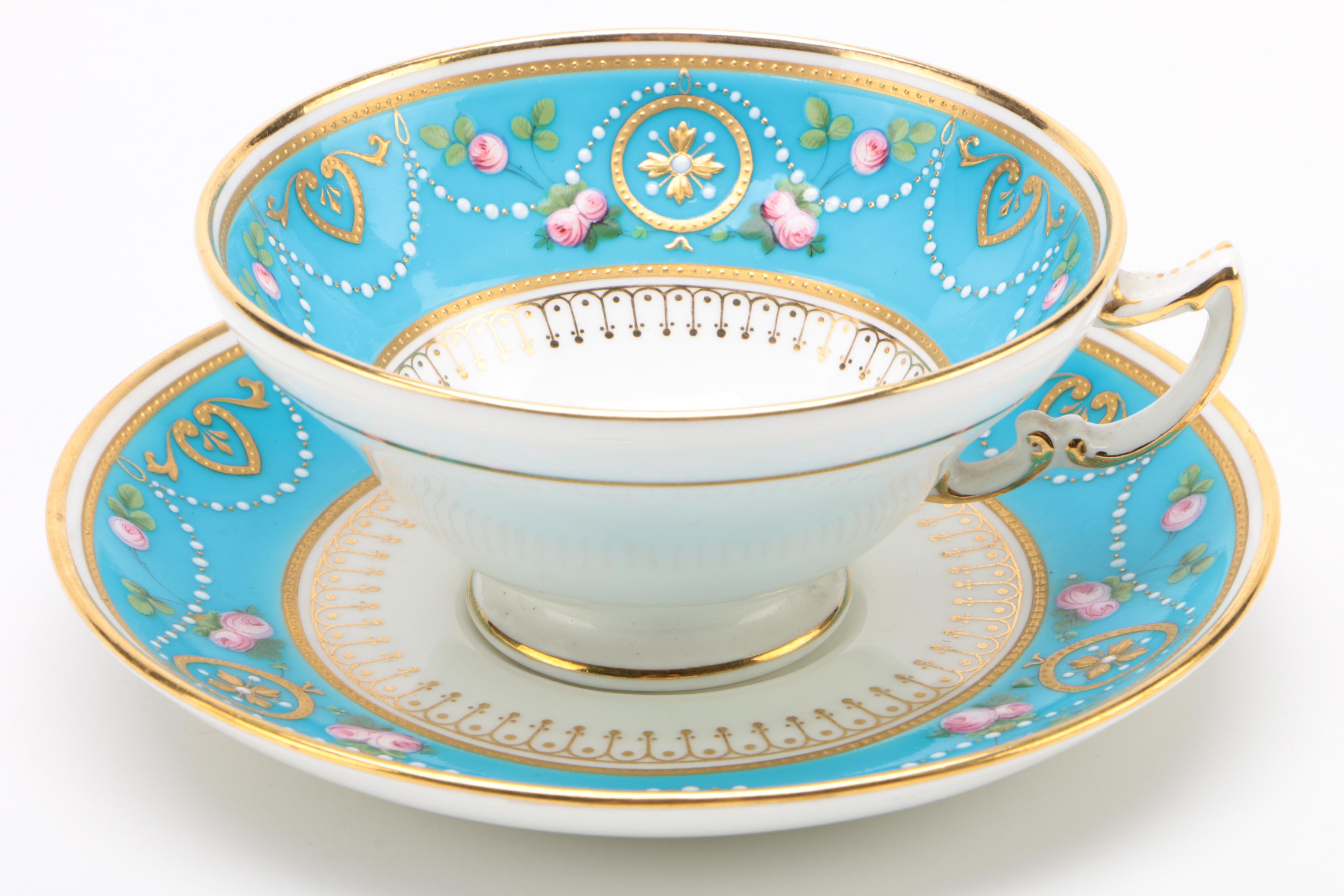 Minton Porcelain Dessert Service, Sold Through Loring Andrews ...