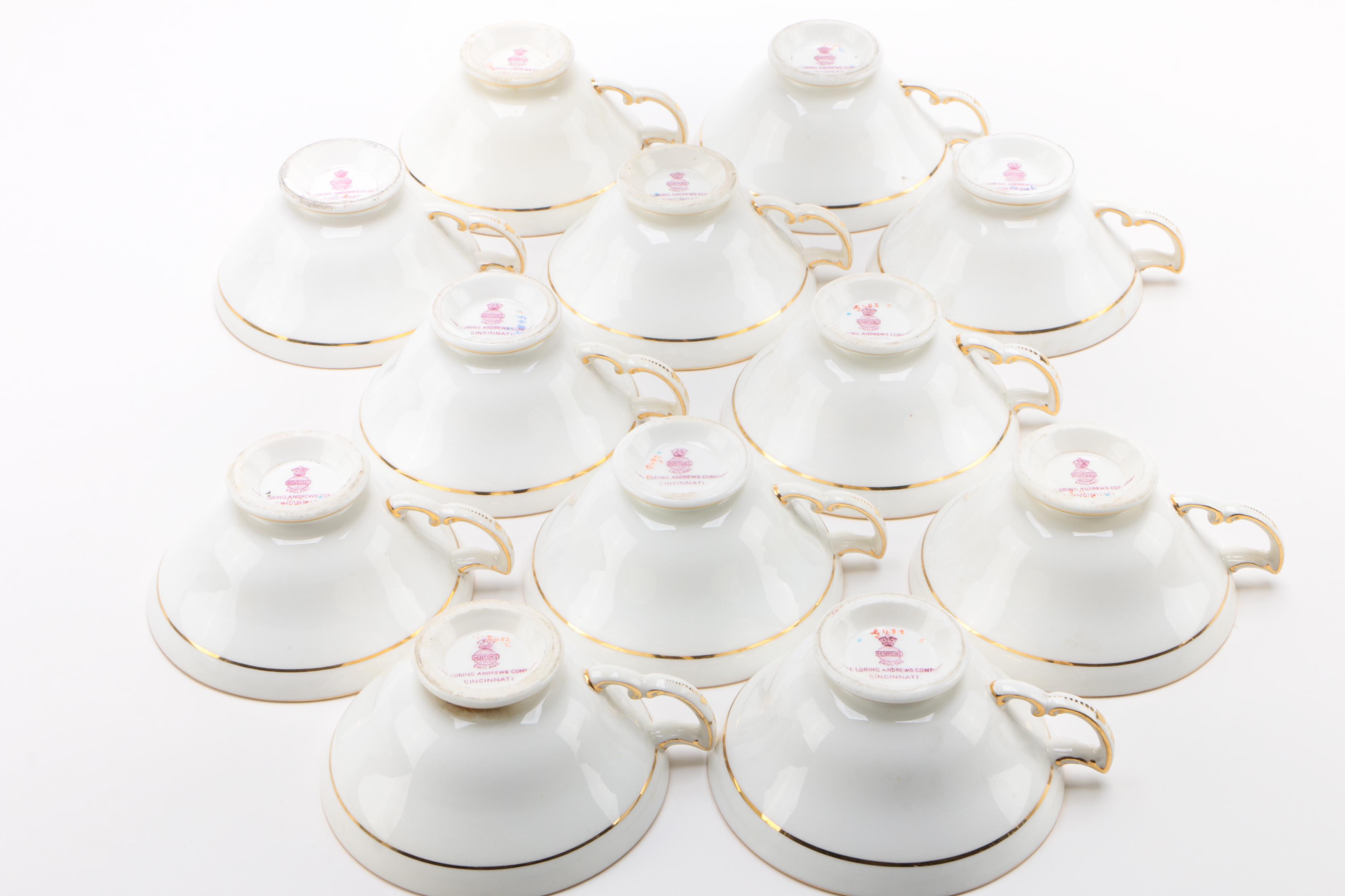 Minton Porcelain Dessert Service, Sold Through Loring Andrews ...