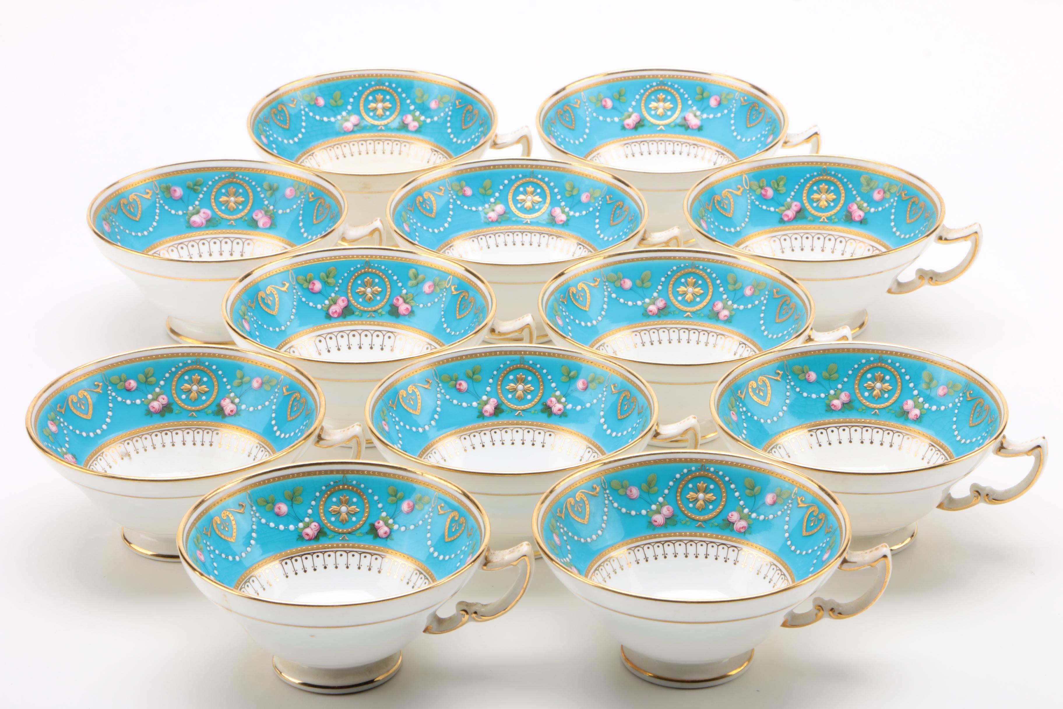 Minton Porcelain Dessert Service, Sold Through Loring Andrews ...