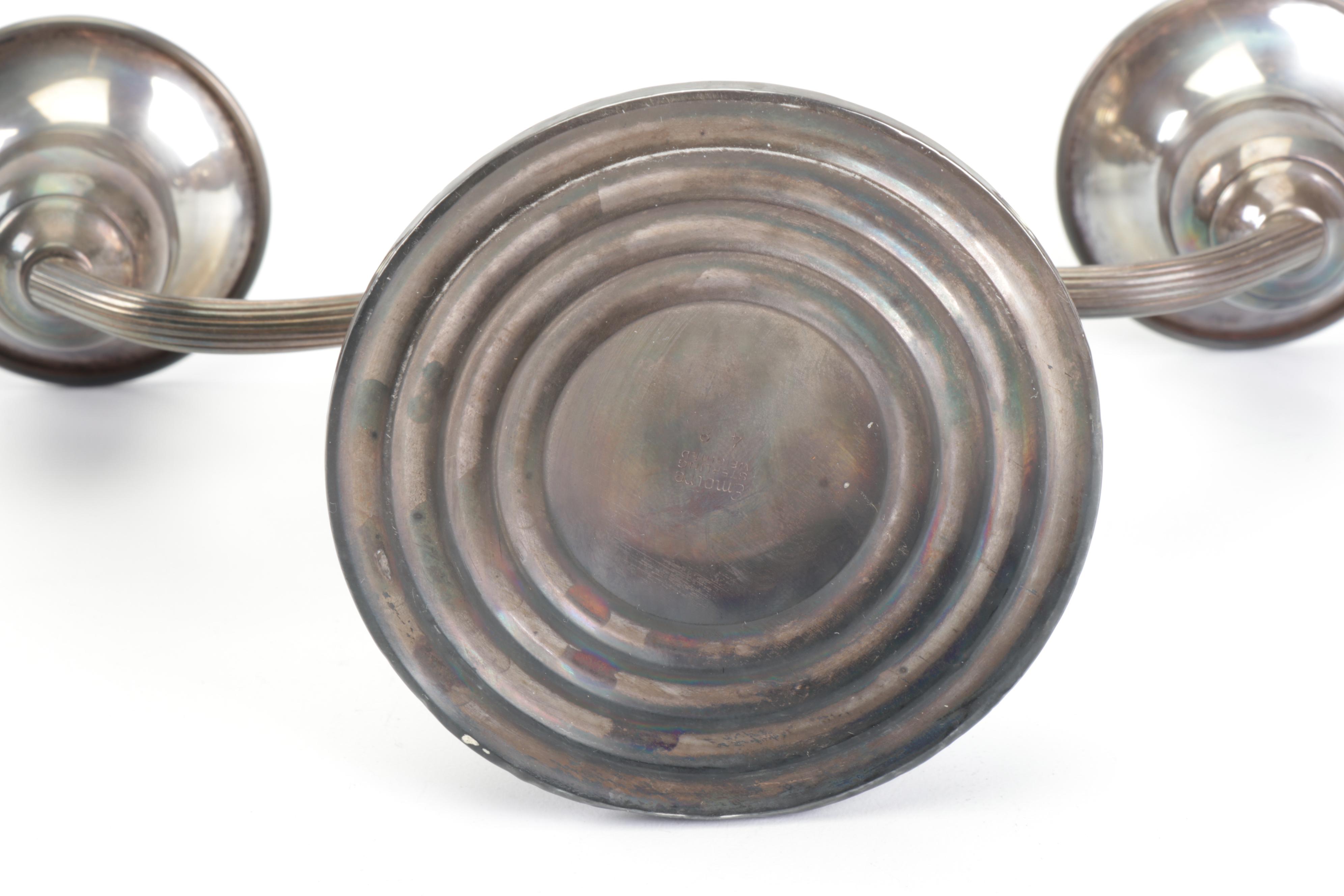 Preisner Sterling Silent Butler with Empire and Columbia Weighted ...