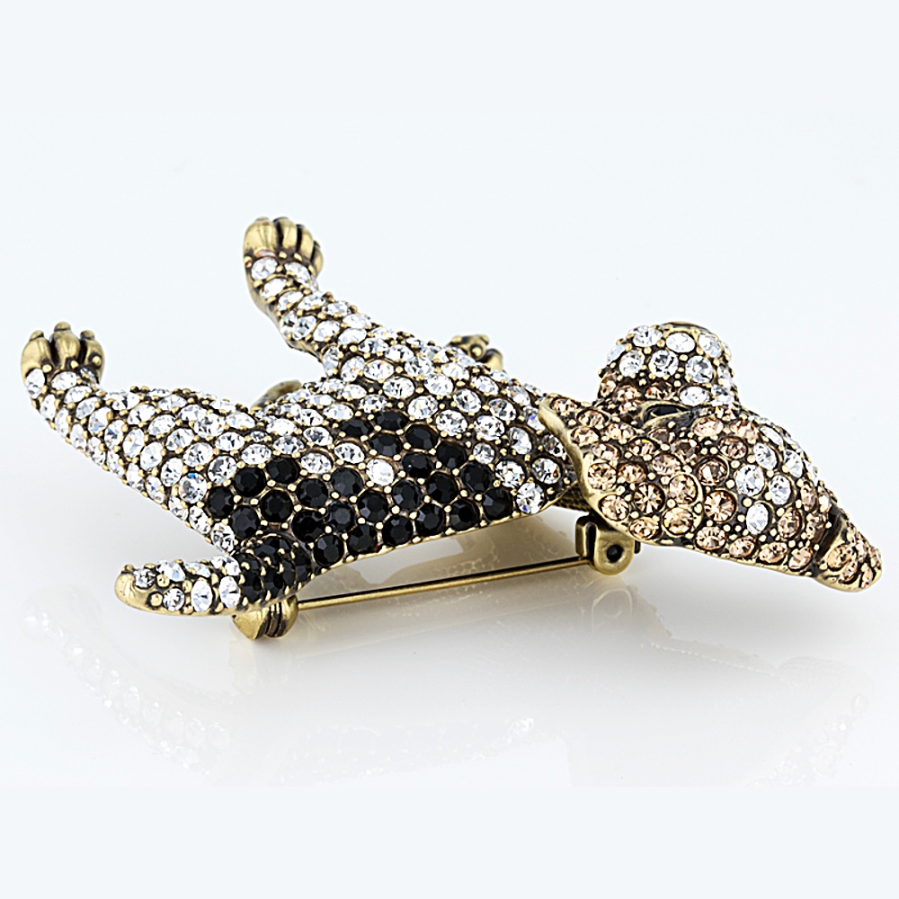 Costume Crystal Jack Russell Brooch | EBTH