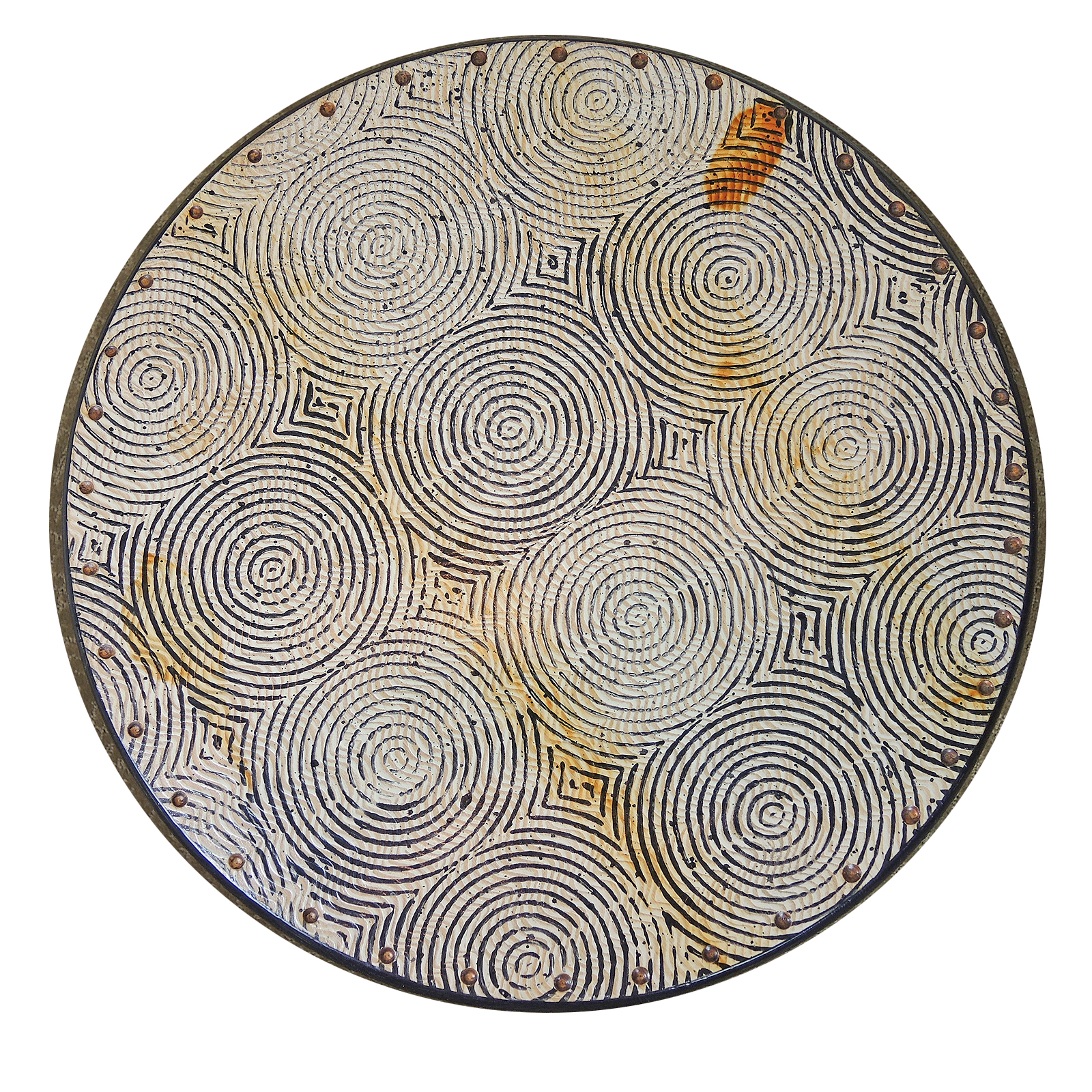 Contemporary David Marsh Painted and Reclaimed Wood Side Table | EBTH