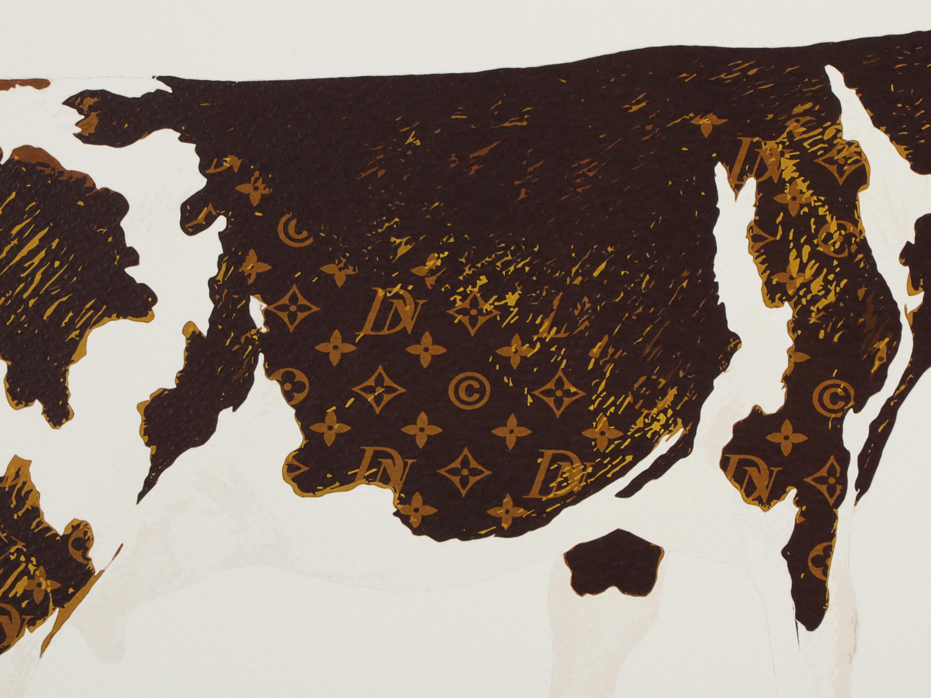 Death NYC LV Cow Graphic Print | EBTH