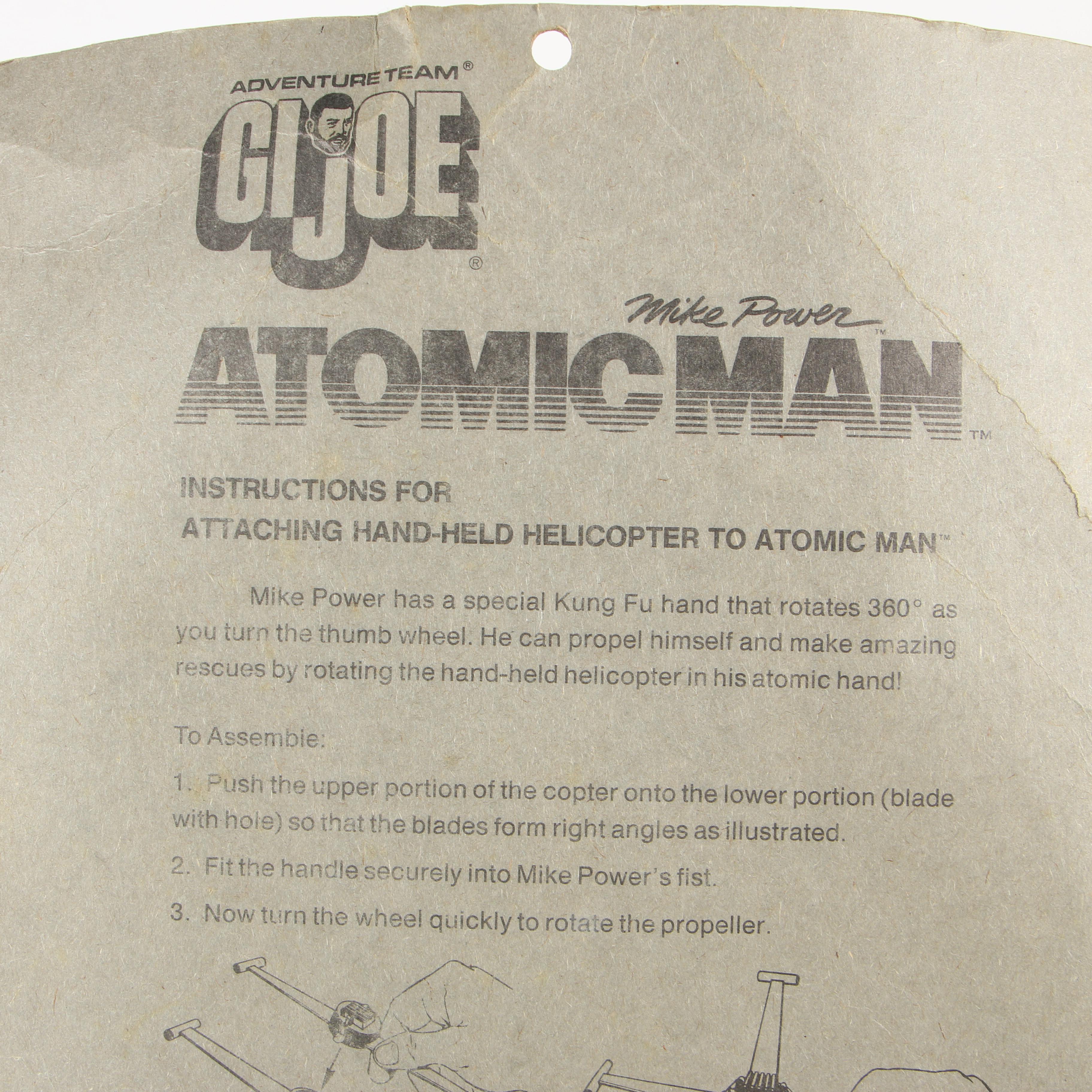 Hasbro Adventure Team GI Joe Mike Power, Atomic Man, 1975 | EBTH