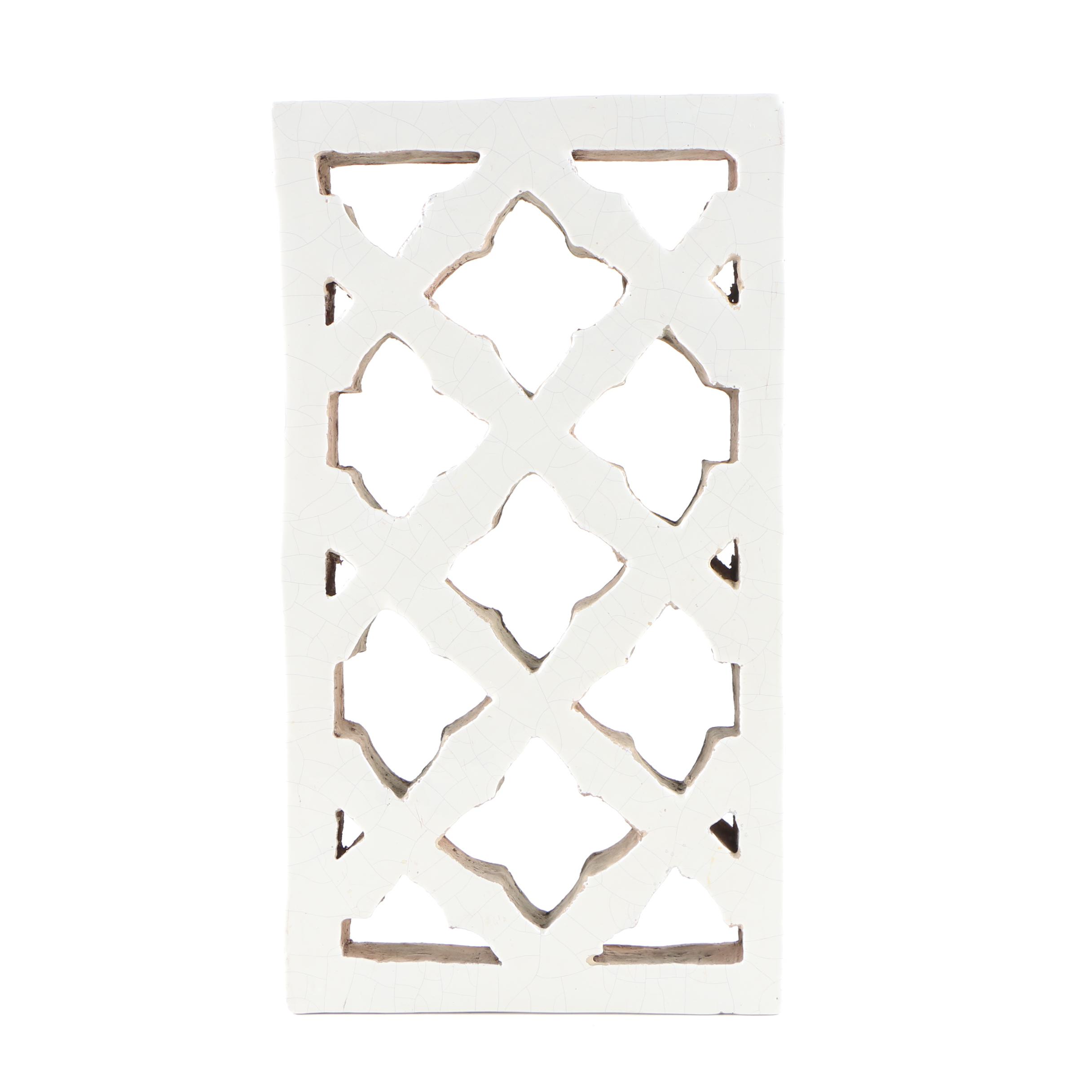 Glazed Terracotta Latticework Panel | EBTH