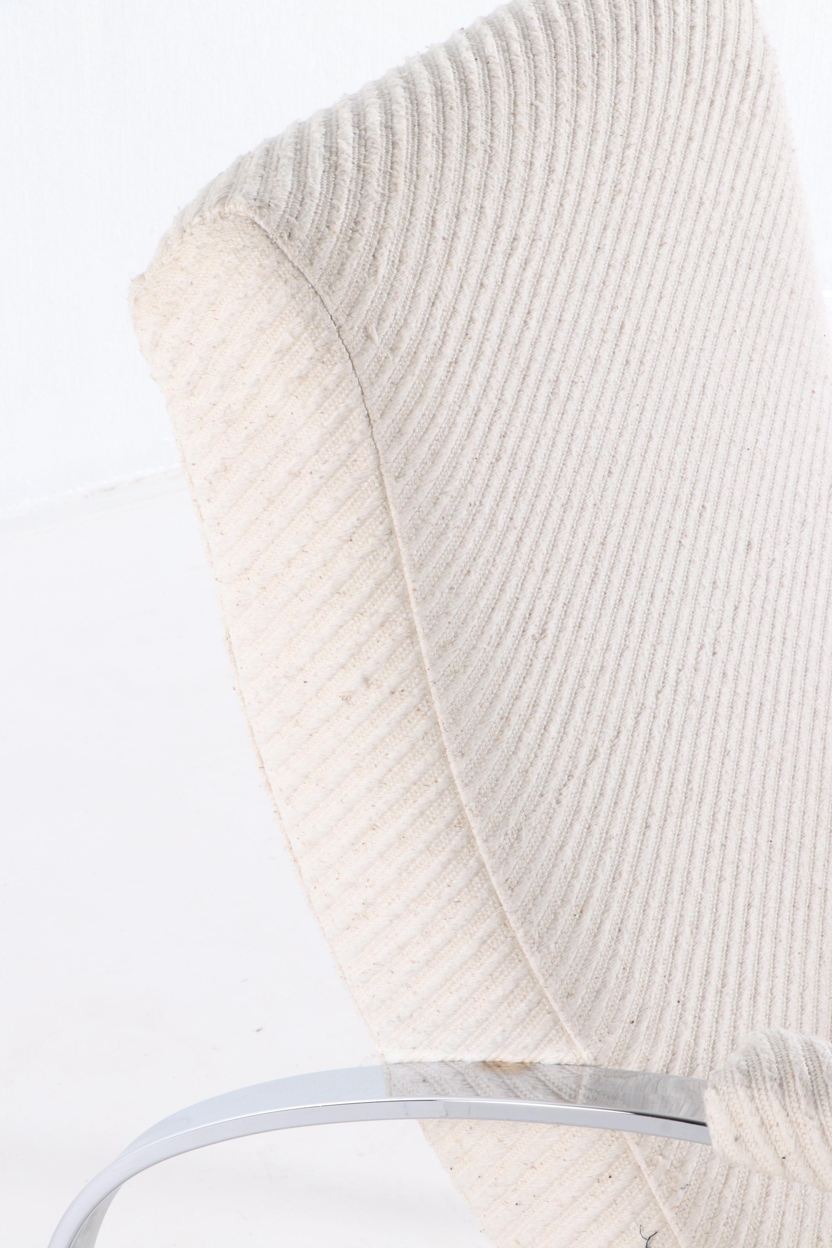 Milo Baughman Chrome Flatbar Oval Rocking Chair, Circa 1970s | EBTH