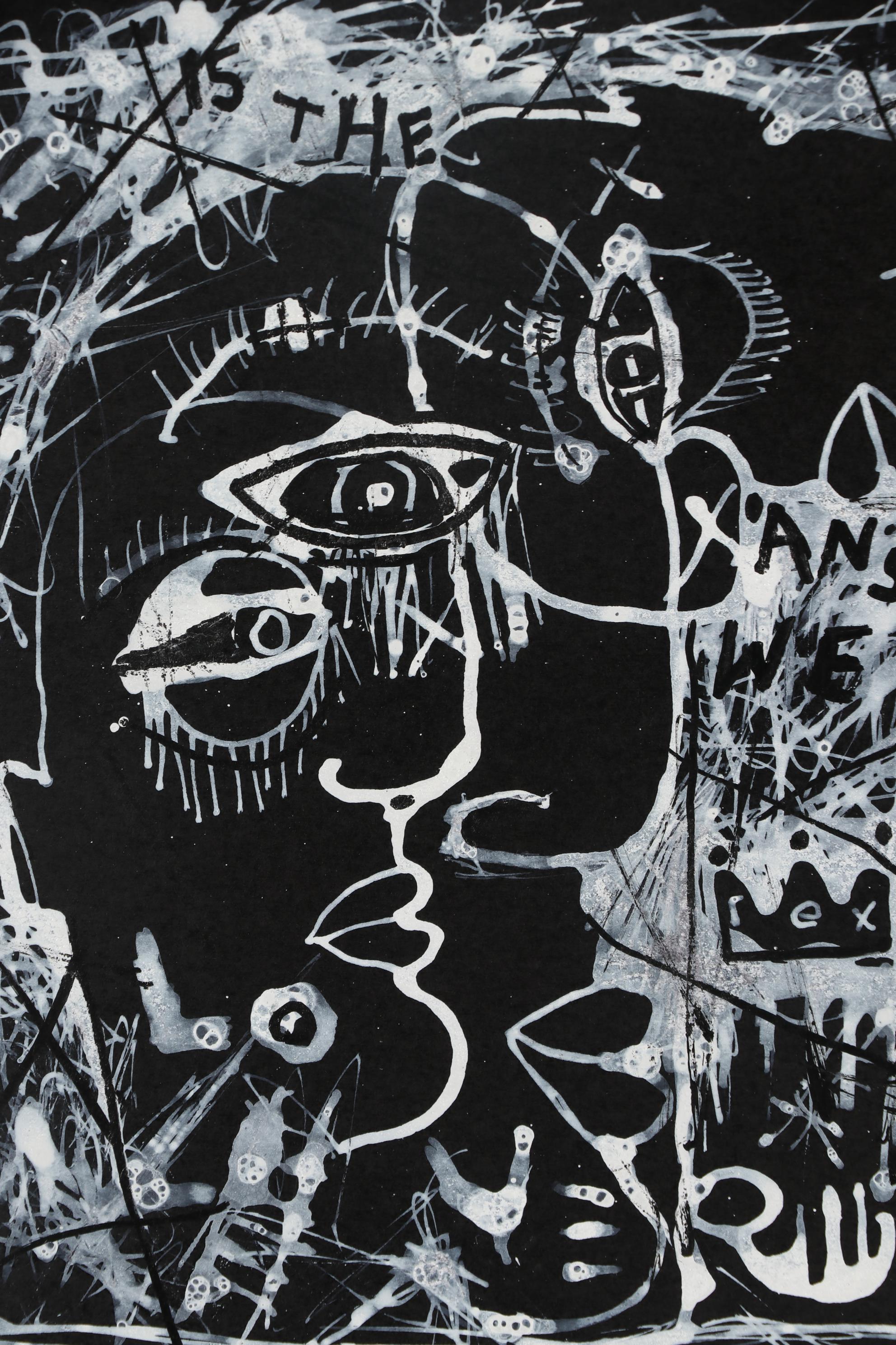 Robert Wolverton Jr. Outsider Folk Art Ink Drawing "Love" | EBTH